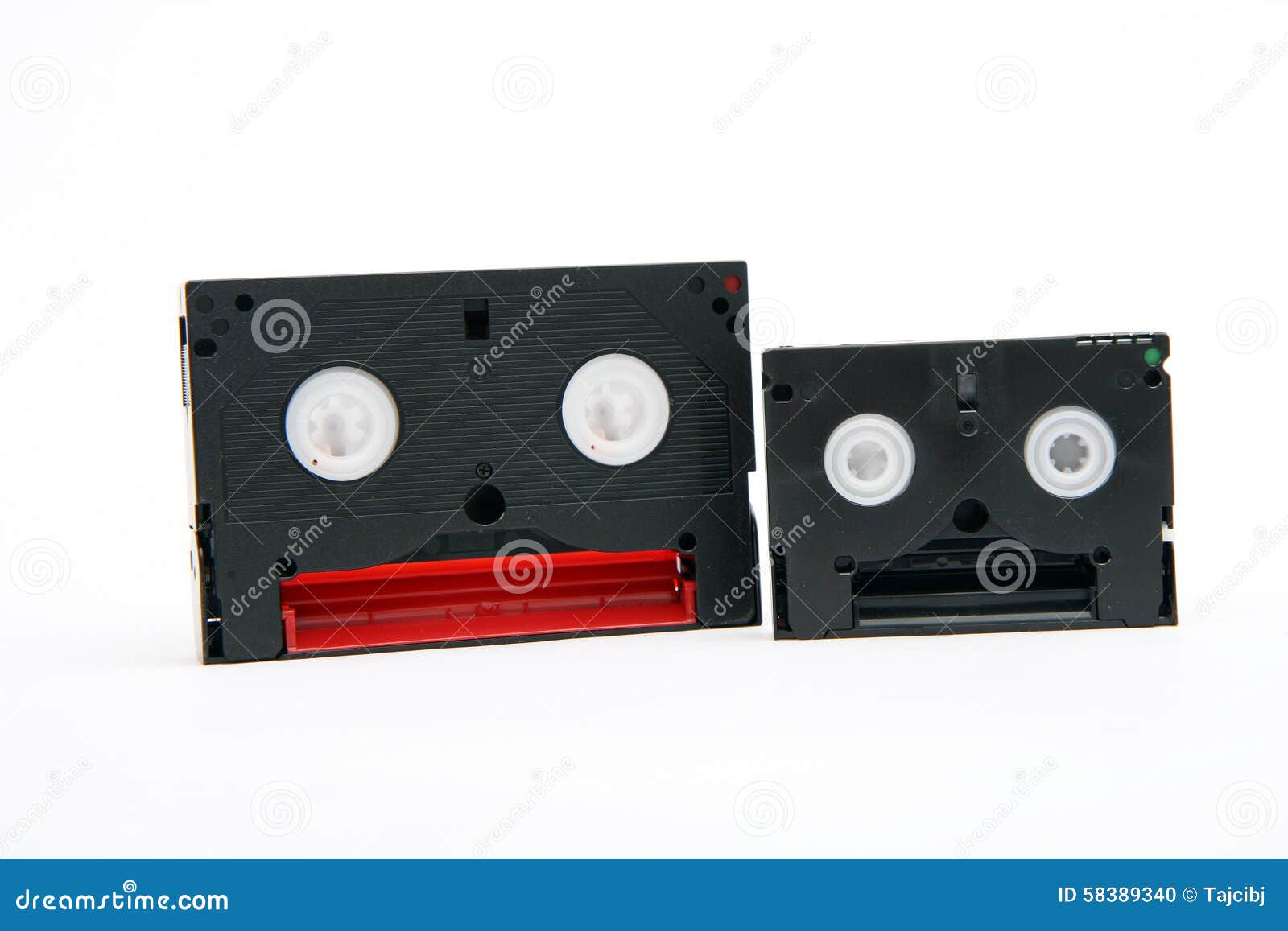 8 Mm and Min Dv Video Casette Stock Photo - Image of video, analog ...
