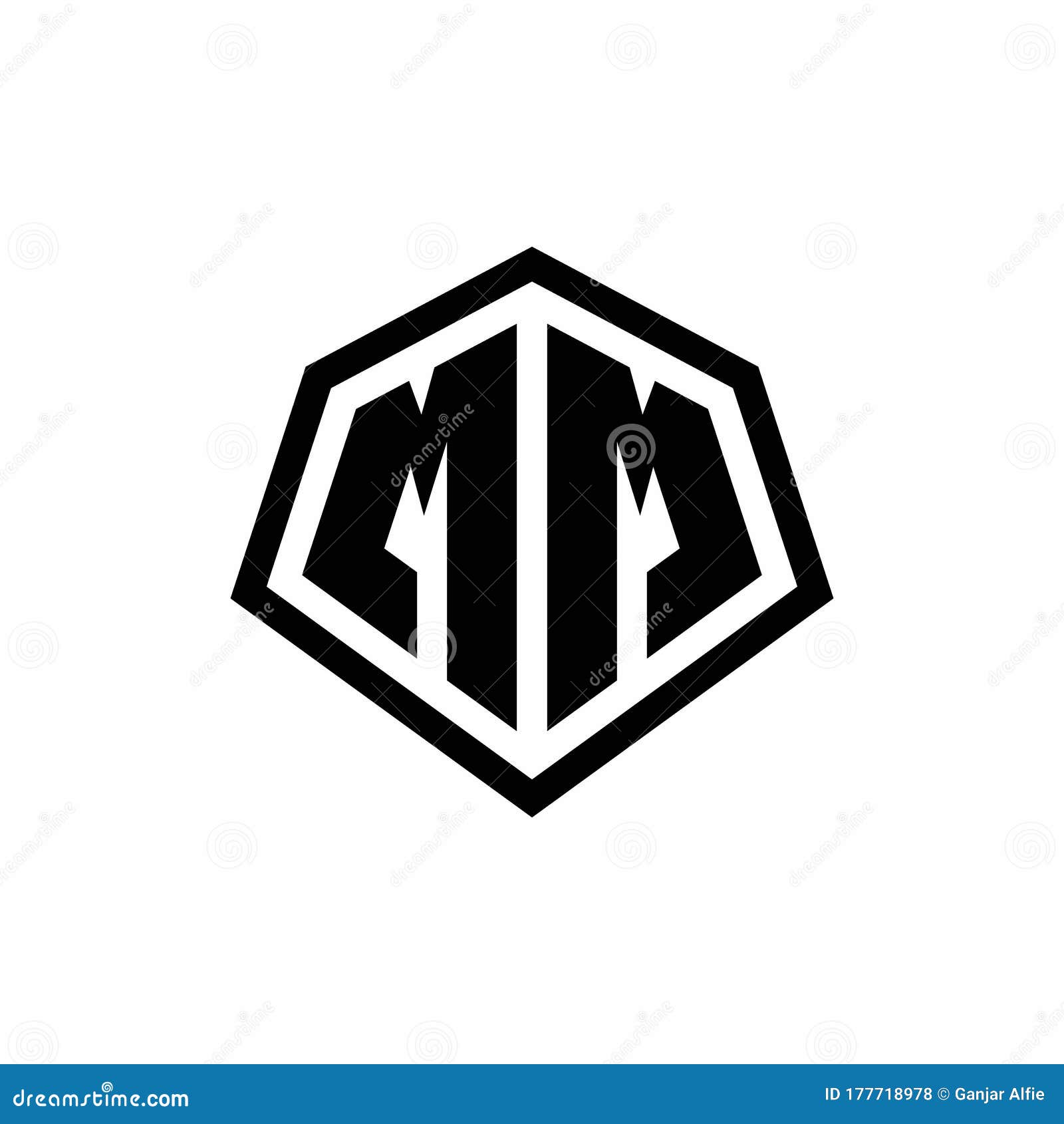 MM Monogram Logo with Hexagon Shape and Line Rounded Style Design ... MM Monogram Logo with Hexagon Shape and Line Rounded Style Design ...