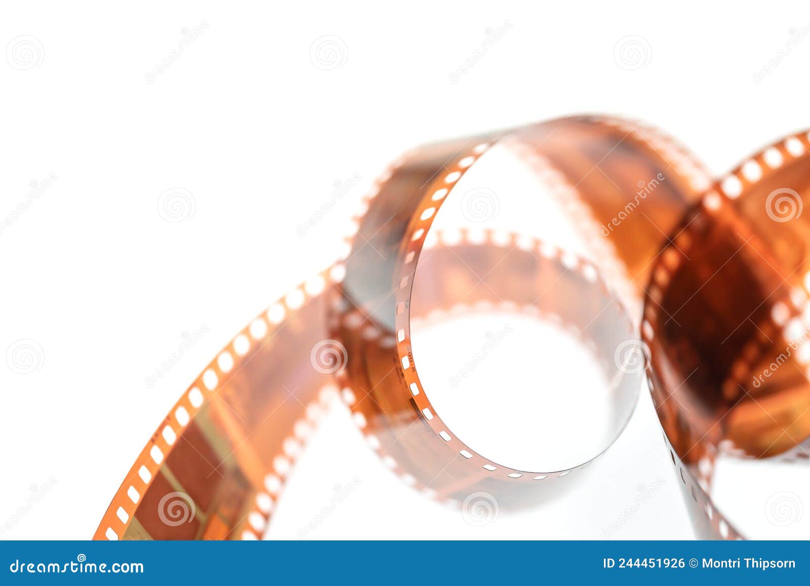 35mm Negative Camera Film Strip on White Background Stock Photo - Image ...