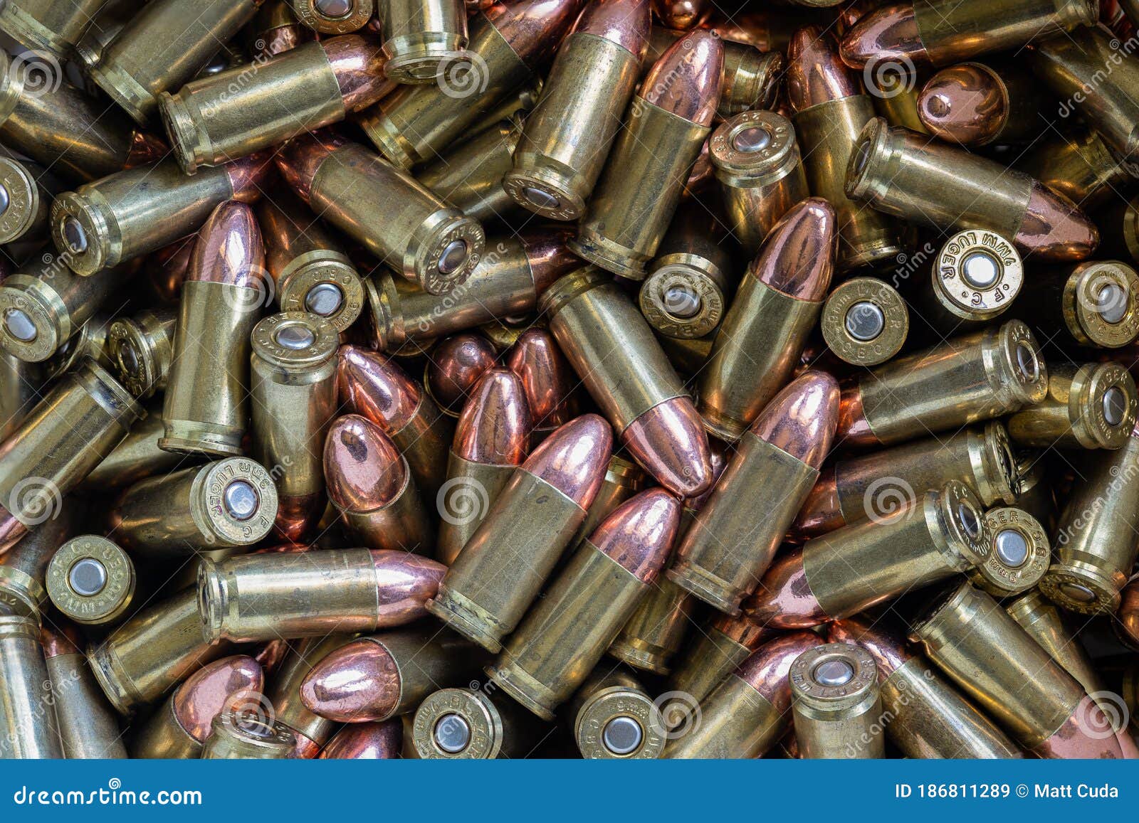 9mm Pistol Rounds stock image. Image of loading, control - 186811289