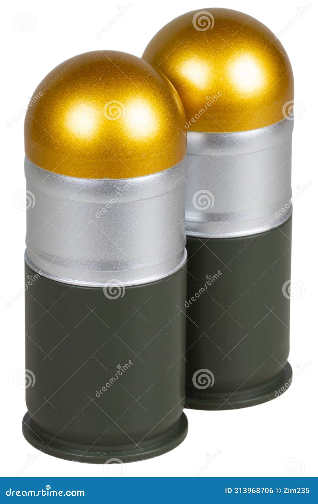 40 Mm Rounds for Automatic Grenade Launcher Stock Photo - Image of ...