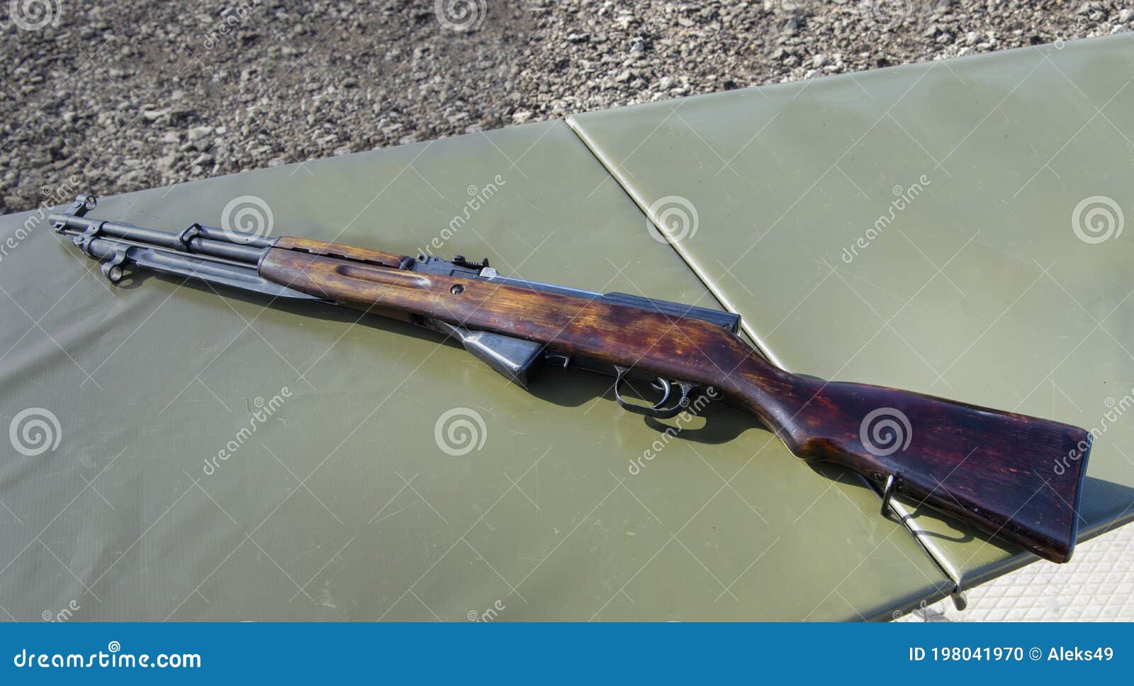 7.62 Mm Self-loading Carbine Simonov SKS Stock Photo - Image of metal ...