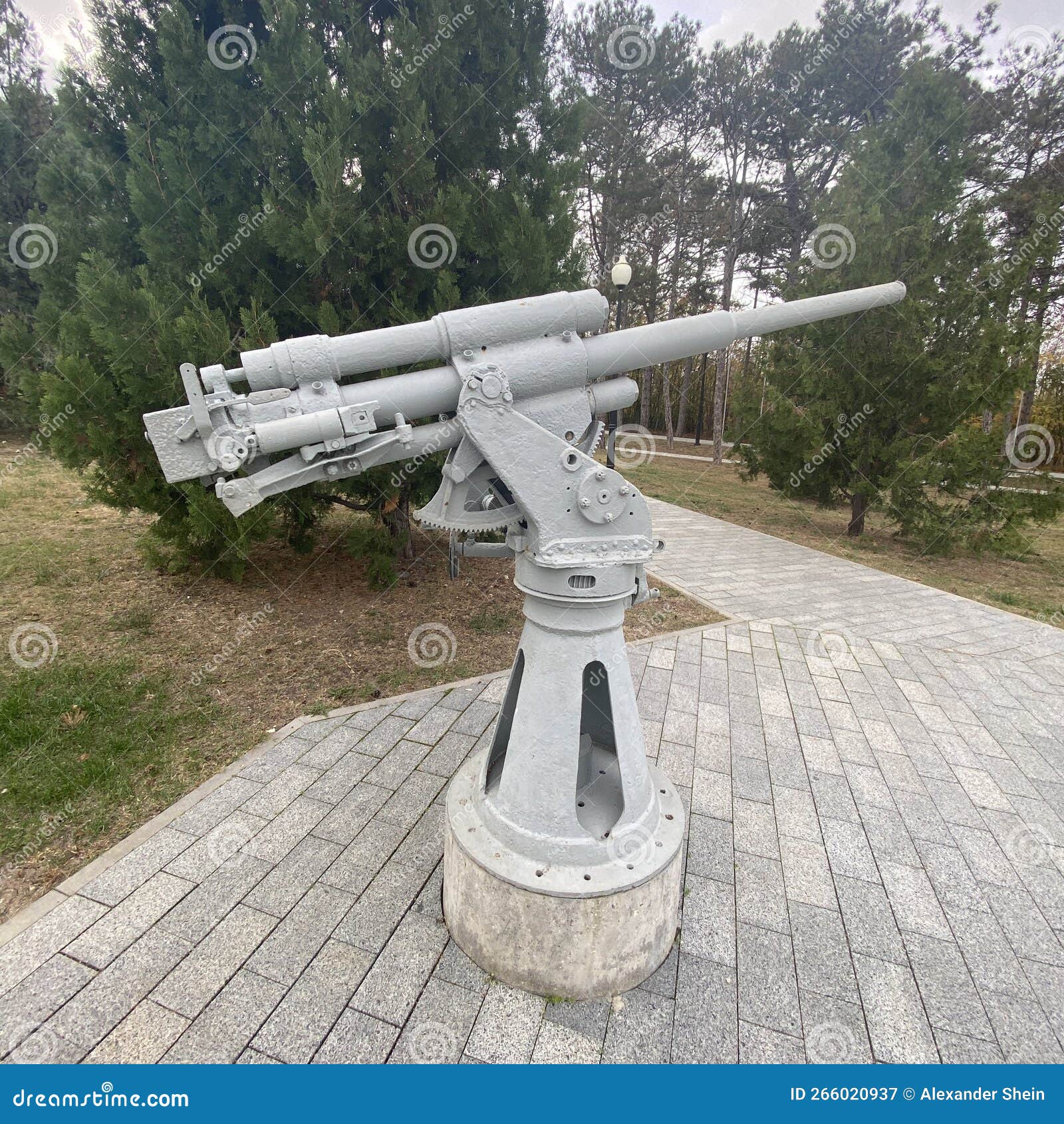 45/46 Mm Semi-automatic Universal Ship Cannon 21-K Model 1934 Stock ...