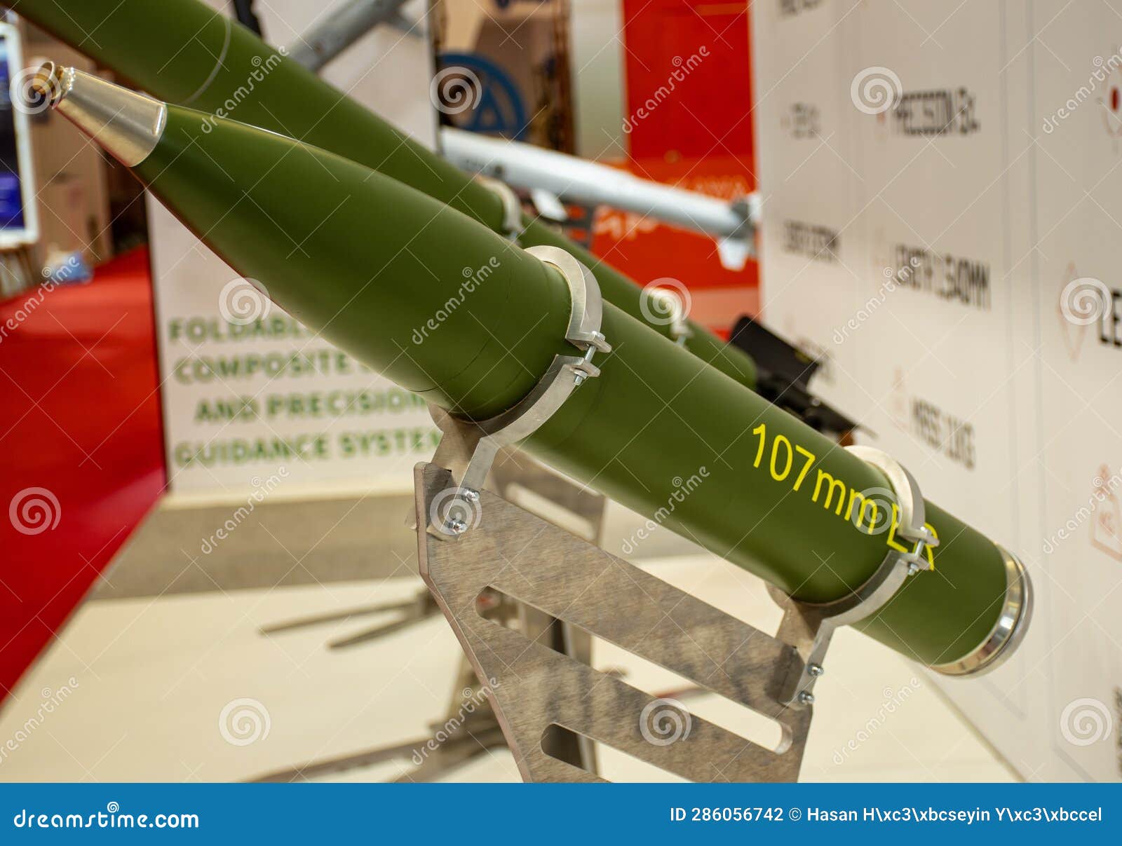 107 Mm Short-range Artillery Rocket Stock Photo - Image of iron ...