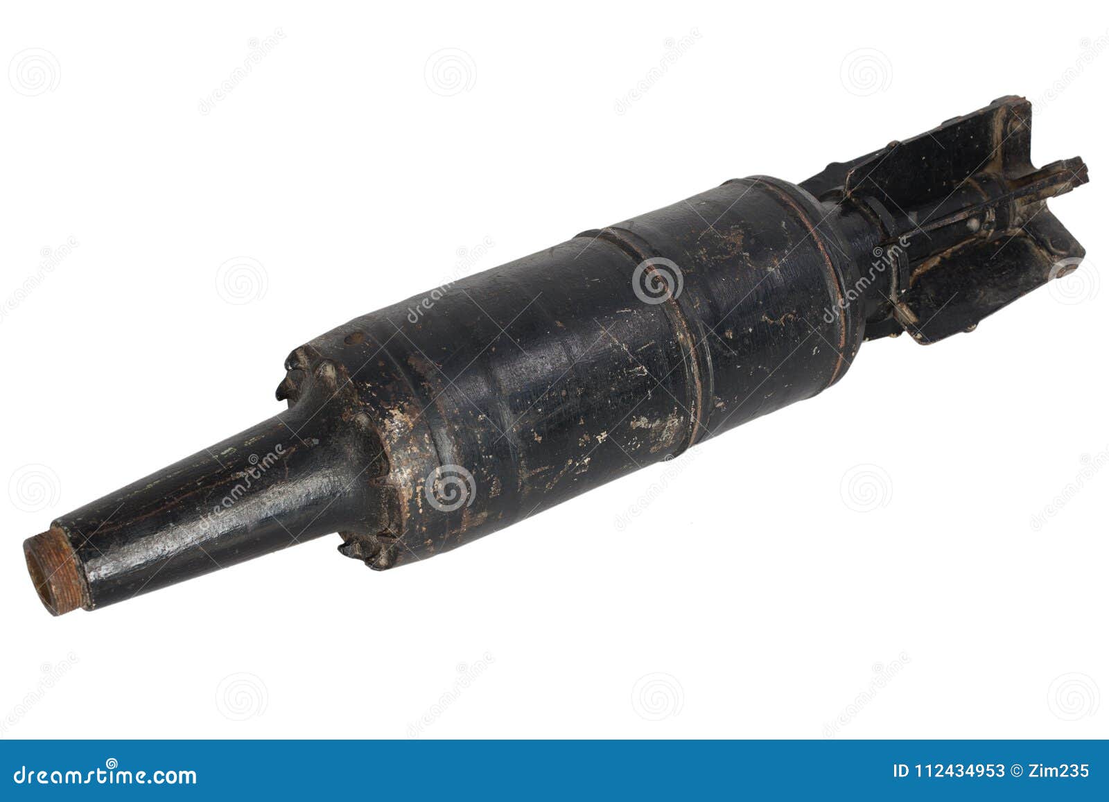 125mm Tank Projectile stock image. Image of metal, antitank - 112434953