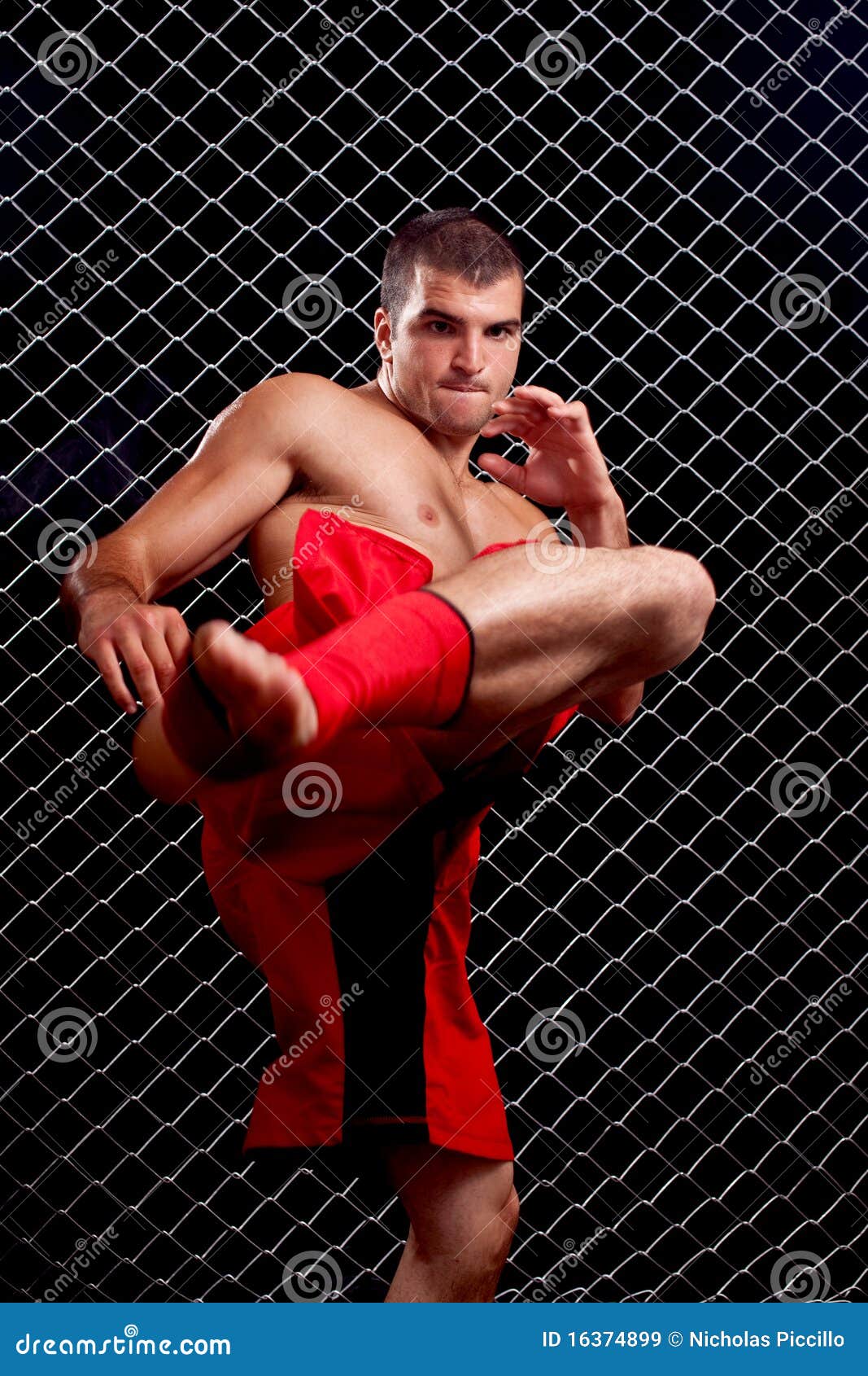 MMA stock image. Image of kick, kicking, athlete, fighting - 16374899