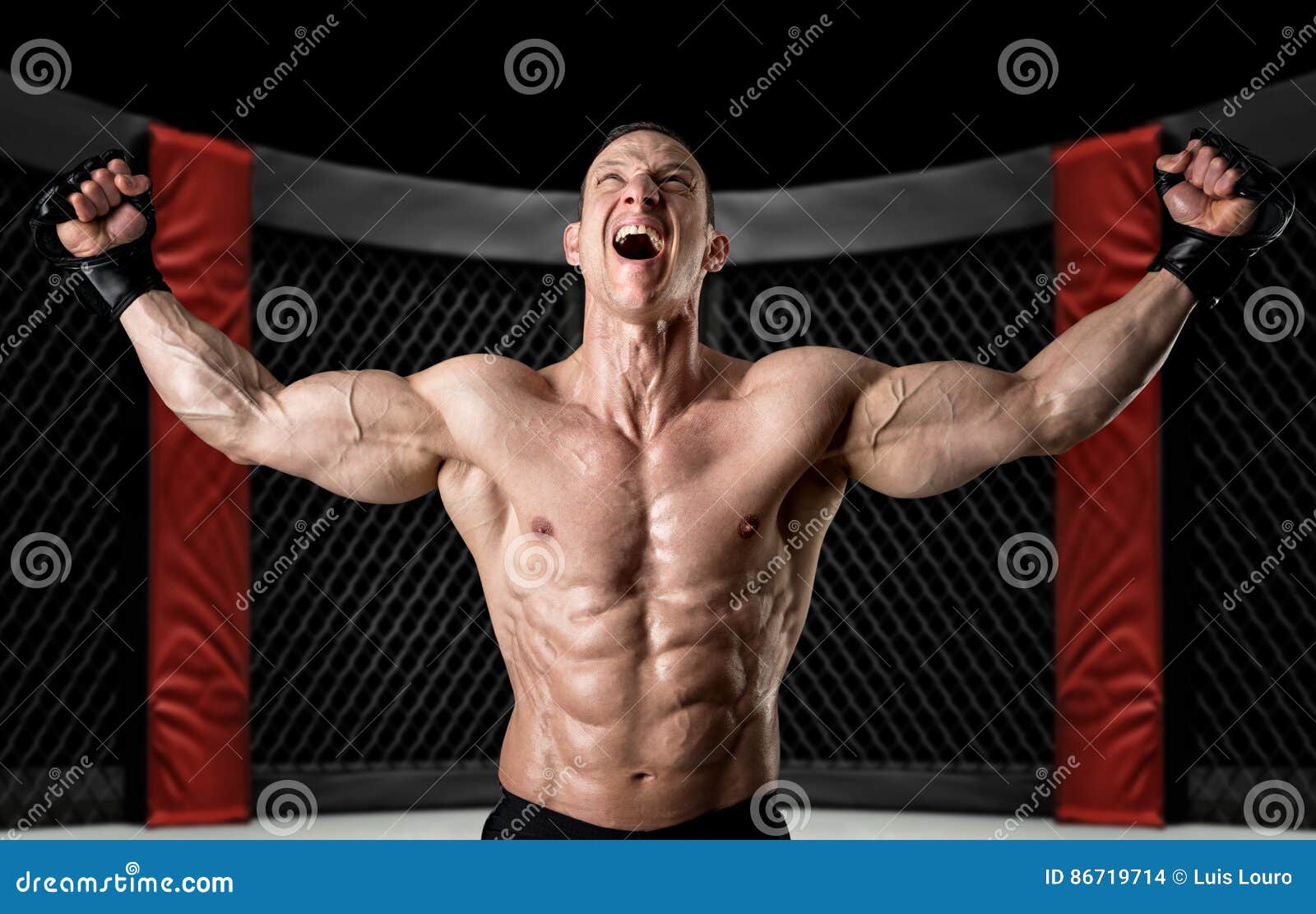 MMA athlete stock photo. Image of exercise, caucasian - 86719714