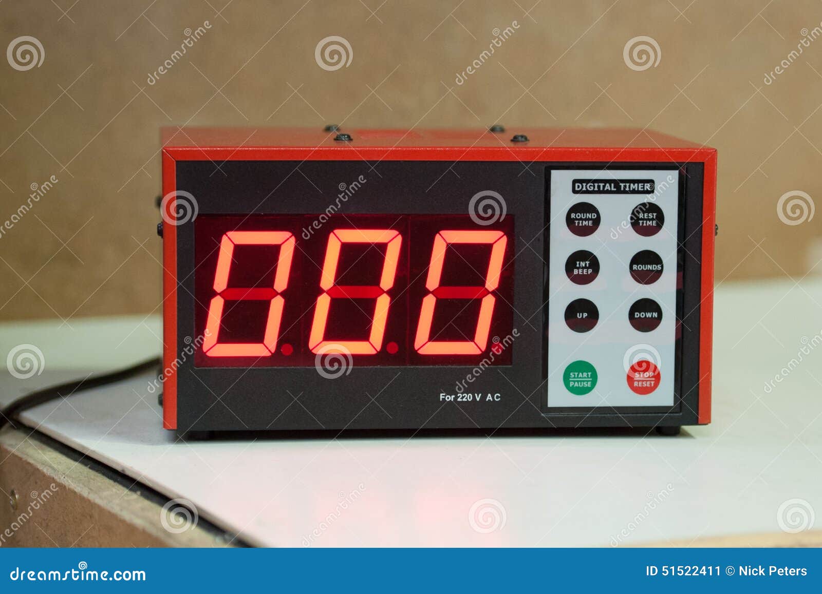 MMA Digital Timer stock image. Image of timer, athletics - 51522411