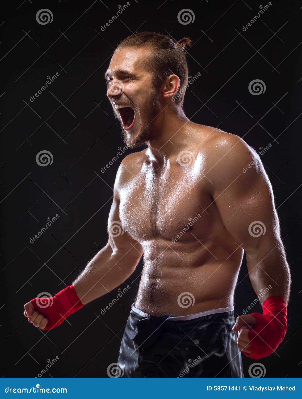 MMA Fighter stock image. Image of dieting, beautiful - 58571441