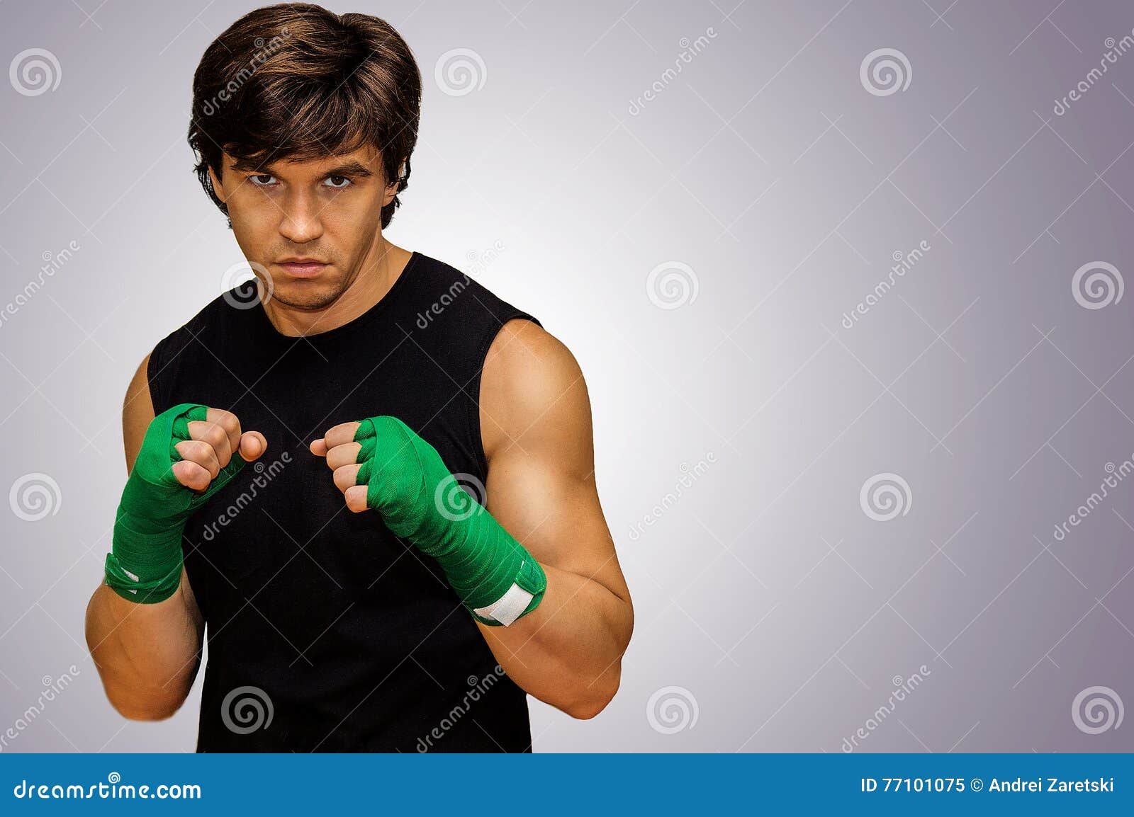 MMA Fighter Stands on a Background Stock Image - Image of beauty ...