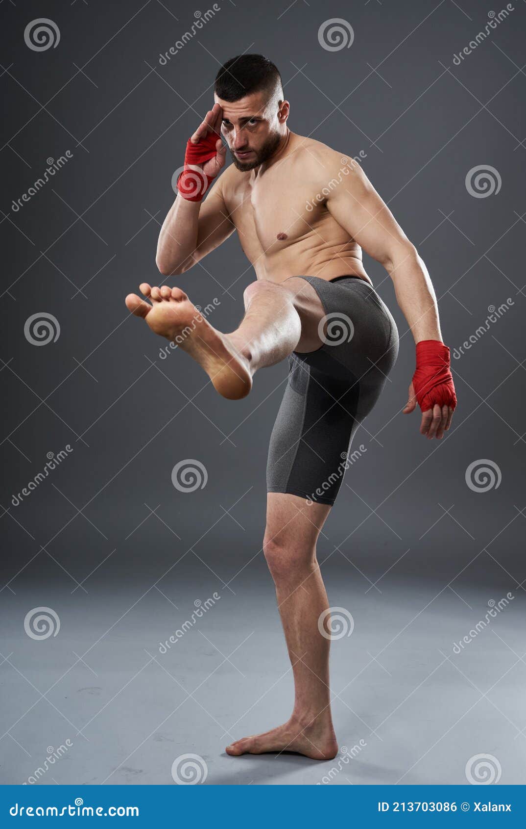 MMA fighter training stock photo. Image of hands, bruise - 213703086