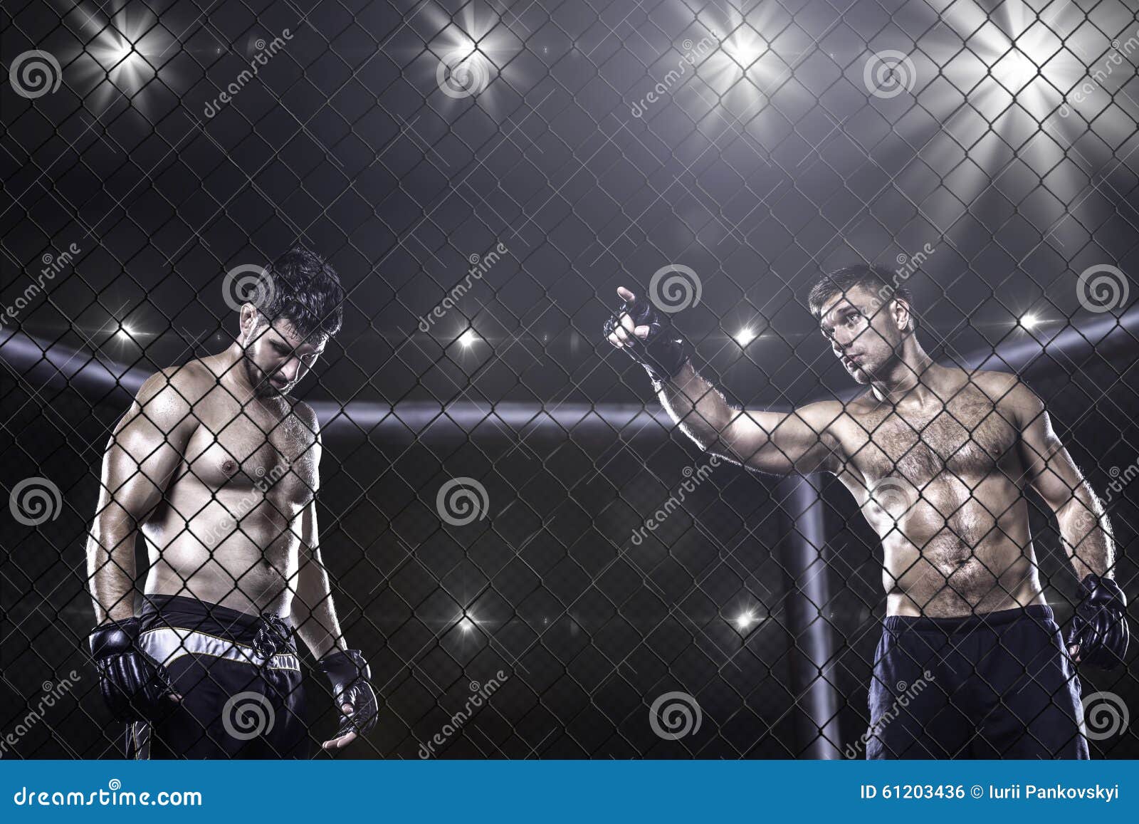 MMA Fighters Inside the Arena before Fight Stock Photo - Image of male ...