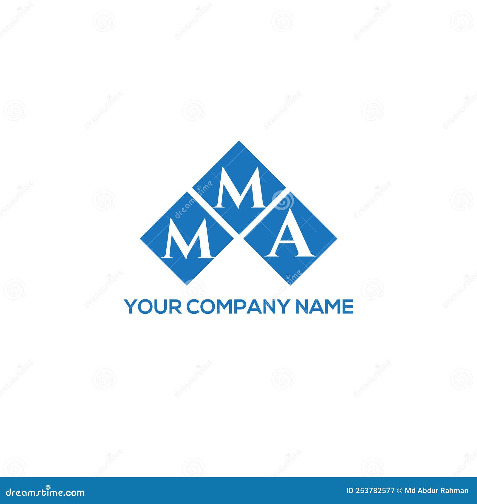 MMA Letter Logo Design on WHITE Background. MMA Creative Initials ...