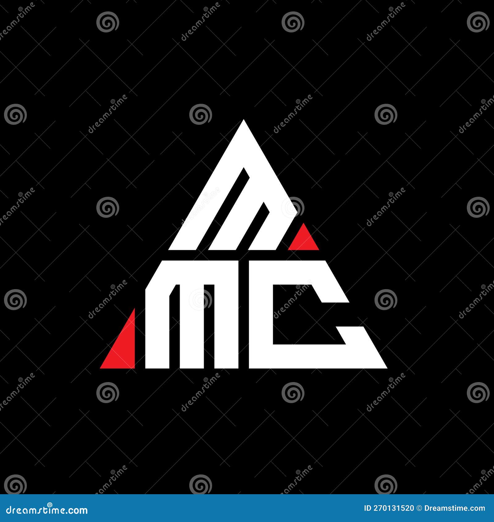 MMC Triangle Letter Logo Design with Triangle Shape. MMC Triangle Logo ...