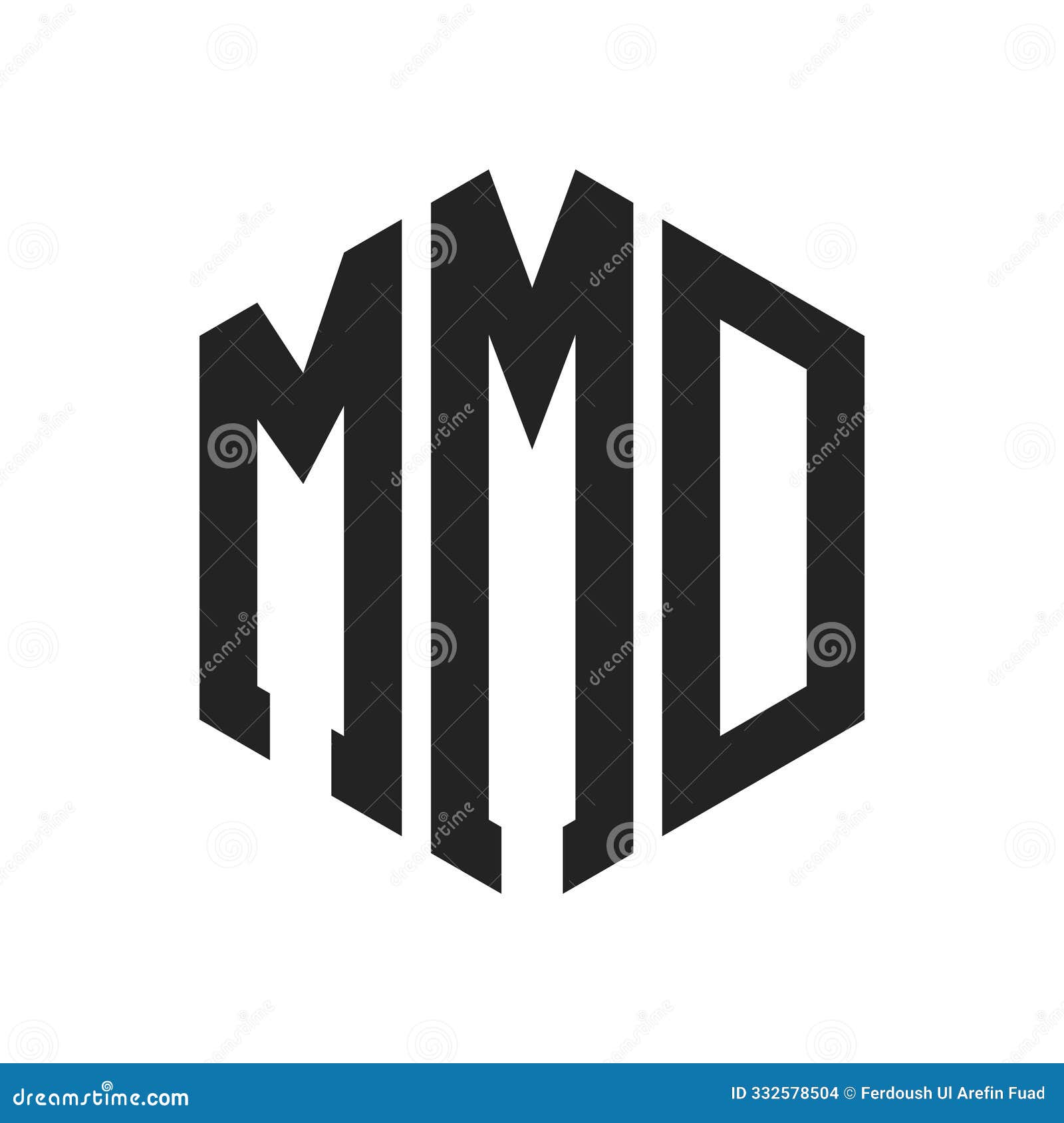 MMD Logo Design. Initial Letter MMD Monogram Logo Using Hexagon Shape ...