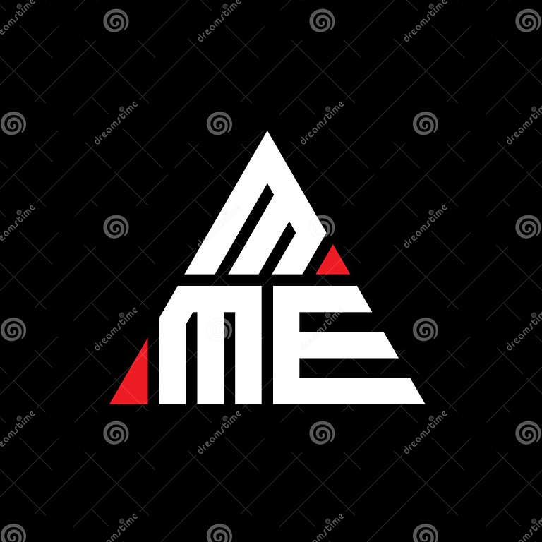 MME Triangle Letter Logo Design with Triangle Shape. MME Triangle Logo ...