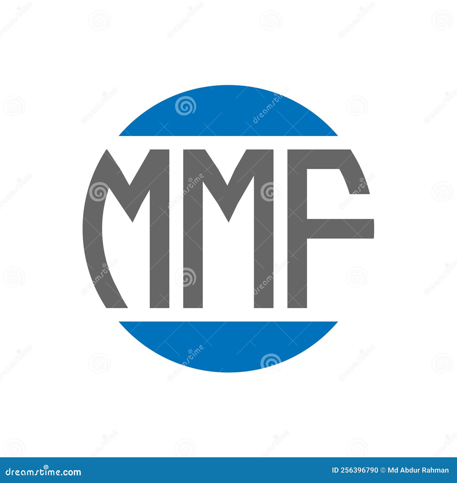 MMF Letter Logo Design on White Background. MMF Creative Initials ...