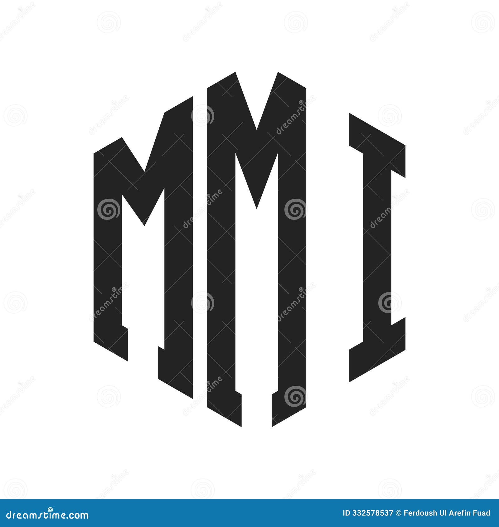 MMI Logo Design. Initial Letter MMI Monogram Logo Using Hexagon Shape ...
