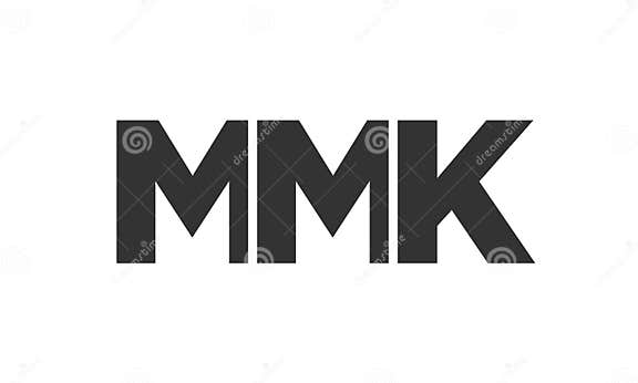 MMK Logo Design Template with Strong and Modern Bold Text. Initial ...