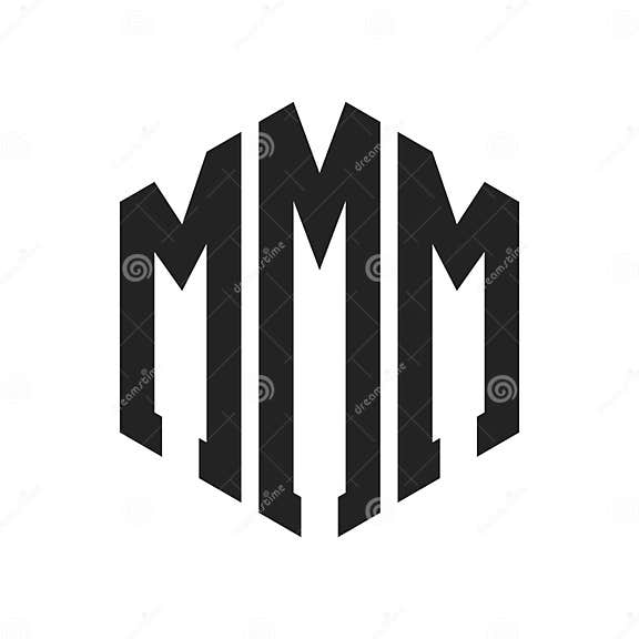 MMM Logo Design. Initial Letter MMM Monogram Logo Using Hexagon Shape ...