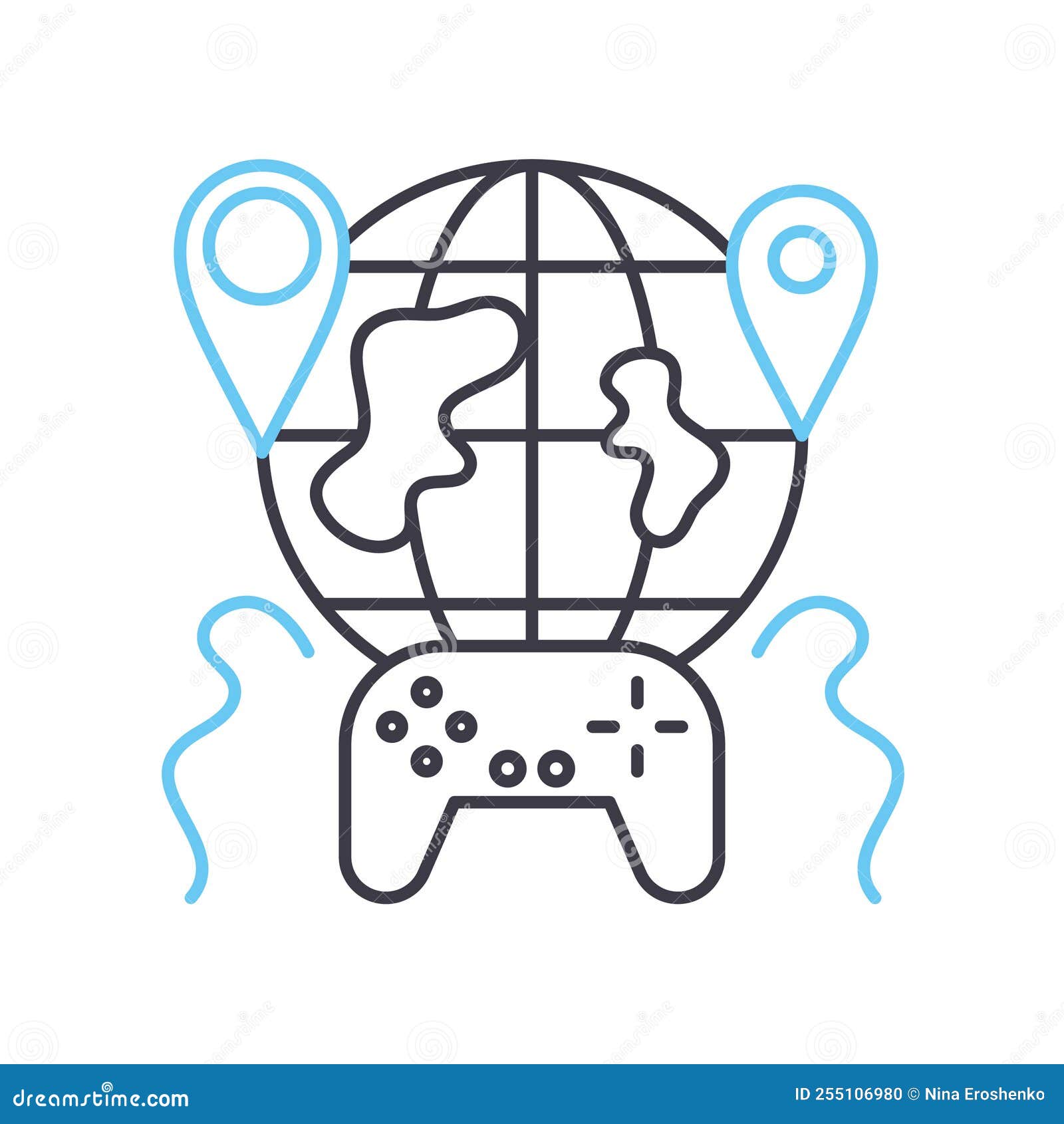 MMOG Massively Multiplayer Online Game Gaming Flat 3d Isometric Cartoon ...