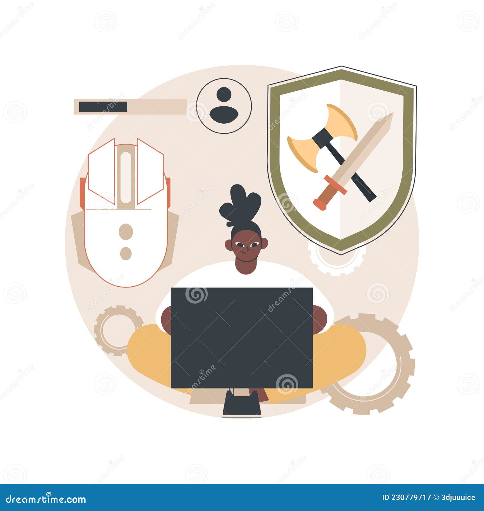 MMORPG Abstract Concept Vector Illustration. Stock Vector ...