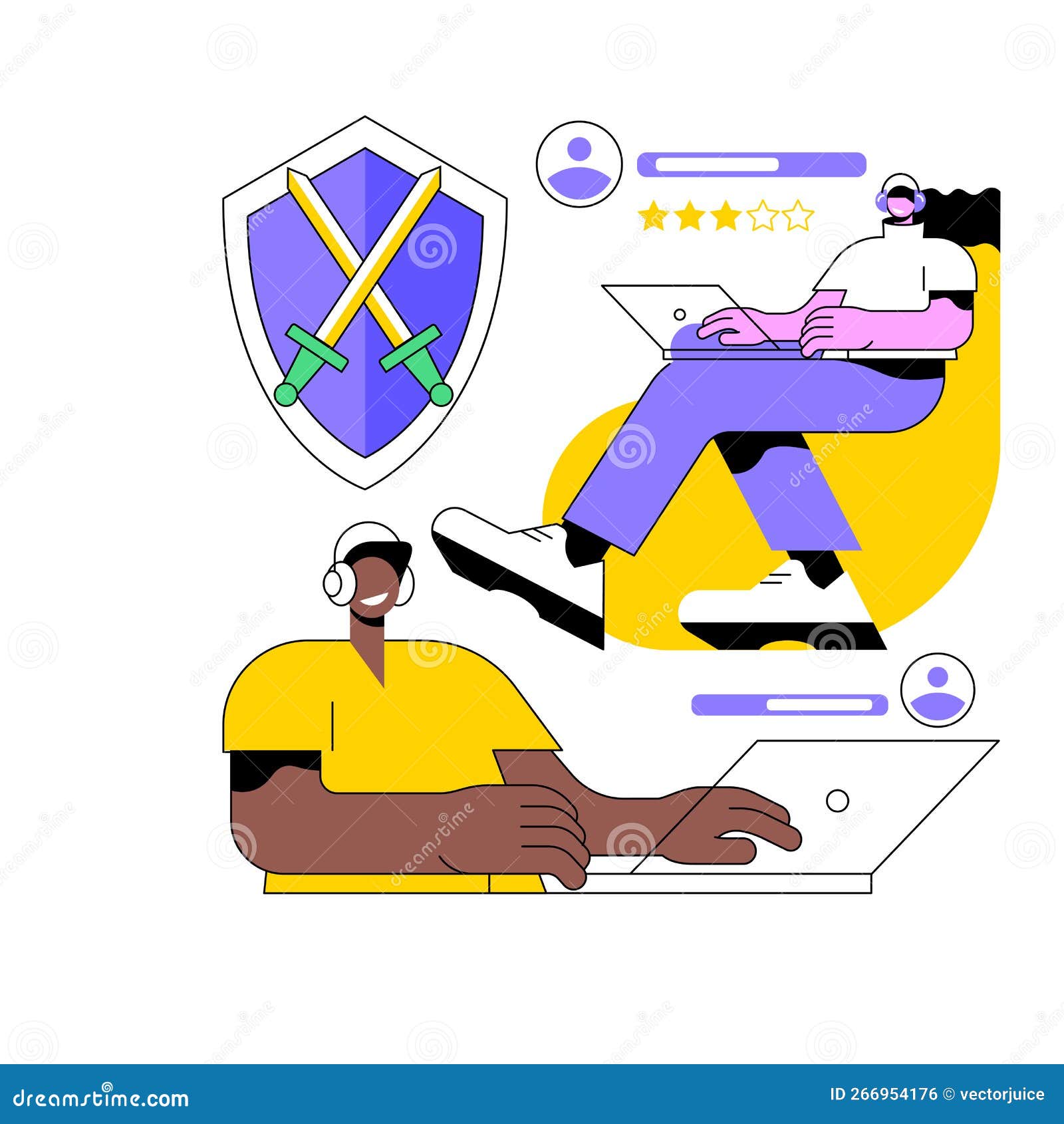 MMORPG Abstract Concept Vector Illustration Stock Vector - Illustration ...