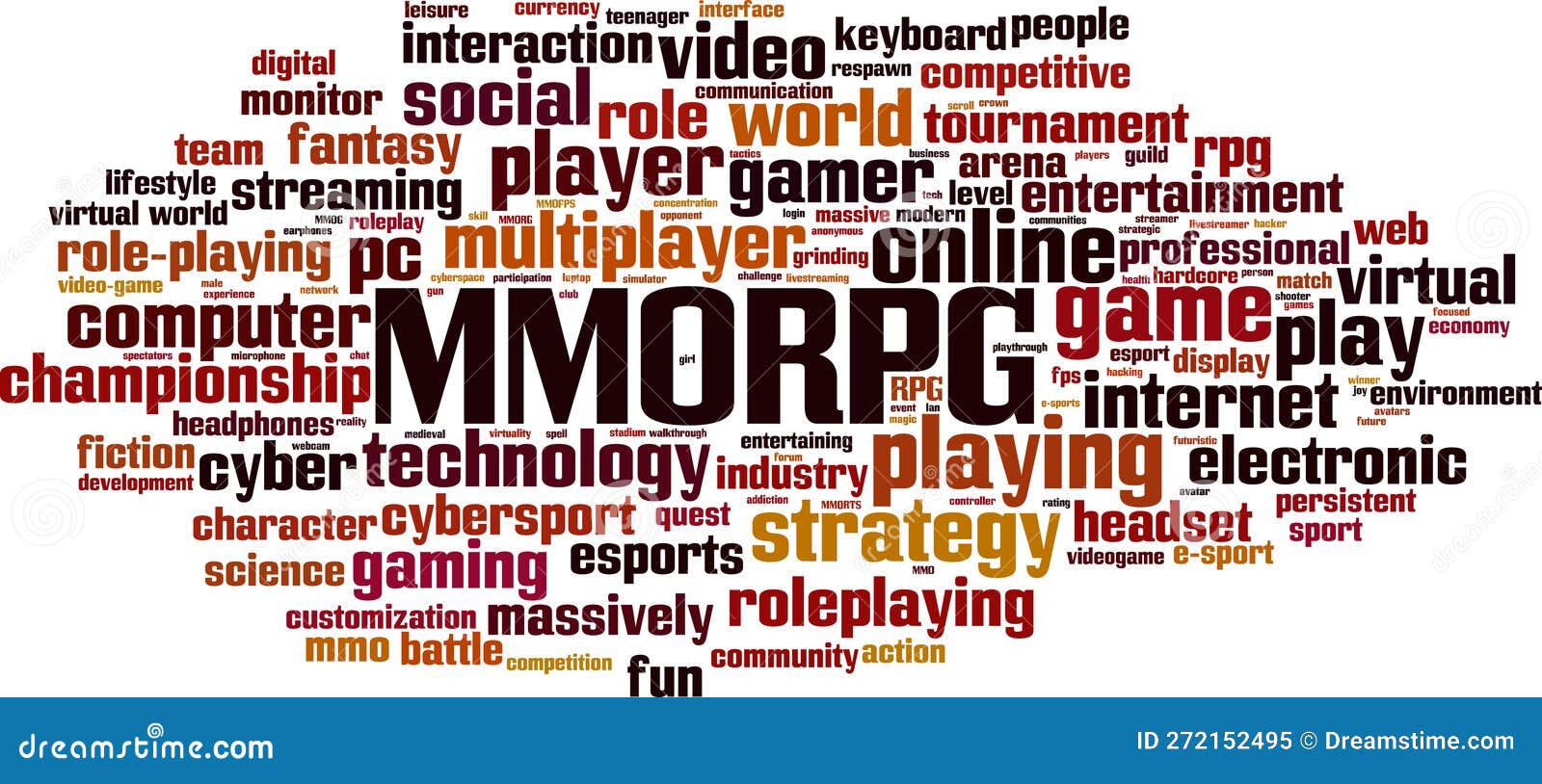 MMORPG word cloud stock vector. Illustration of roleplaying - 272152495