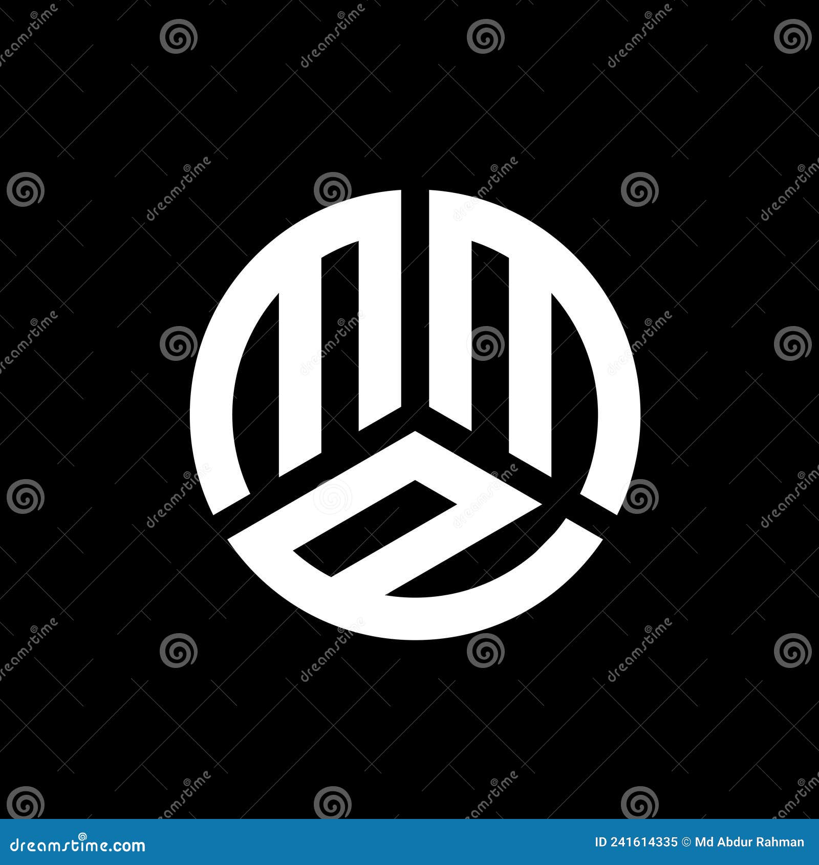 MMP Letter Logo Design On Black Background. MMP Creative Initials ...