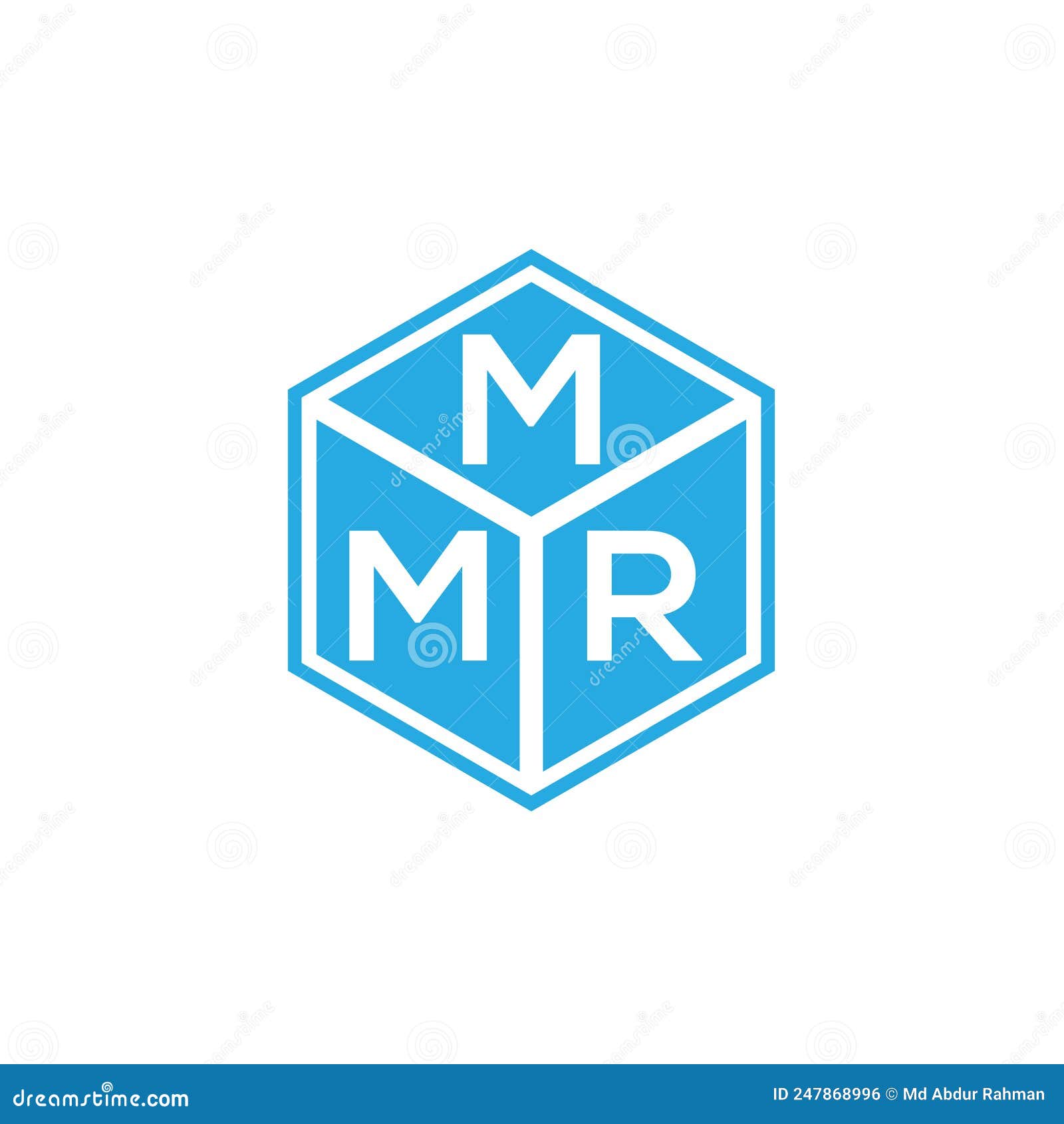 MMR Letter Logo Design on Black Background. MMR Creative Initials ...