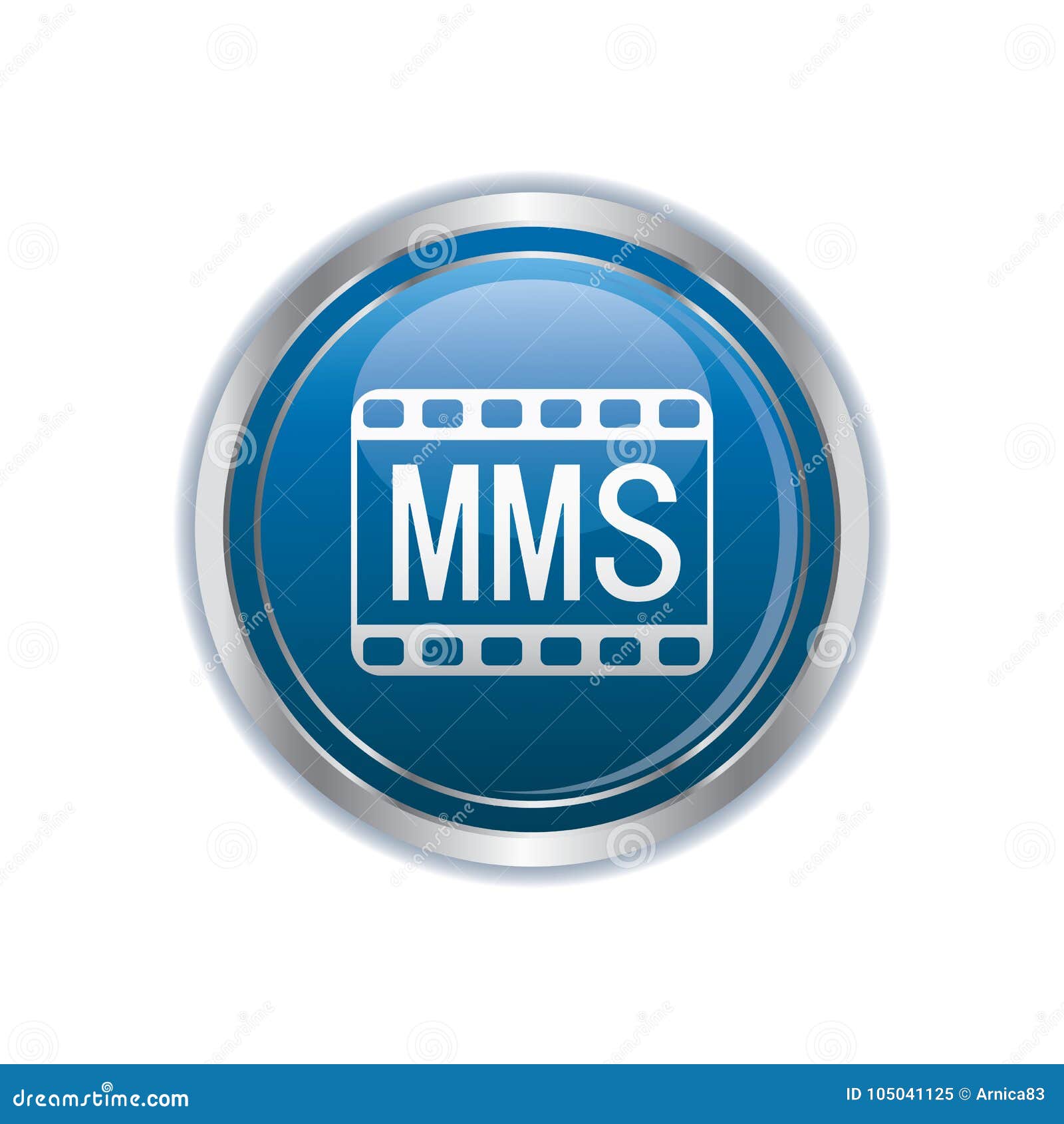MMS icon on the button stock vector. Illustration of connection - 105041125