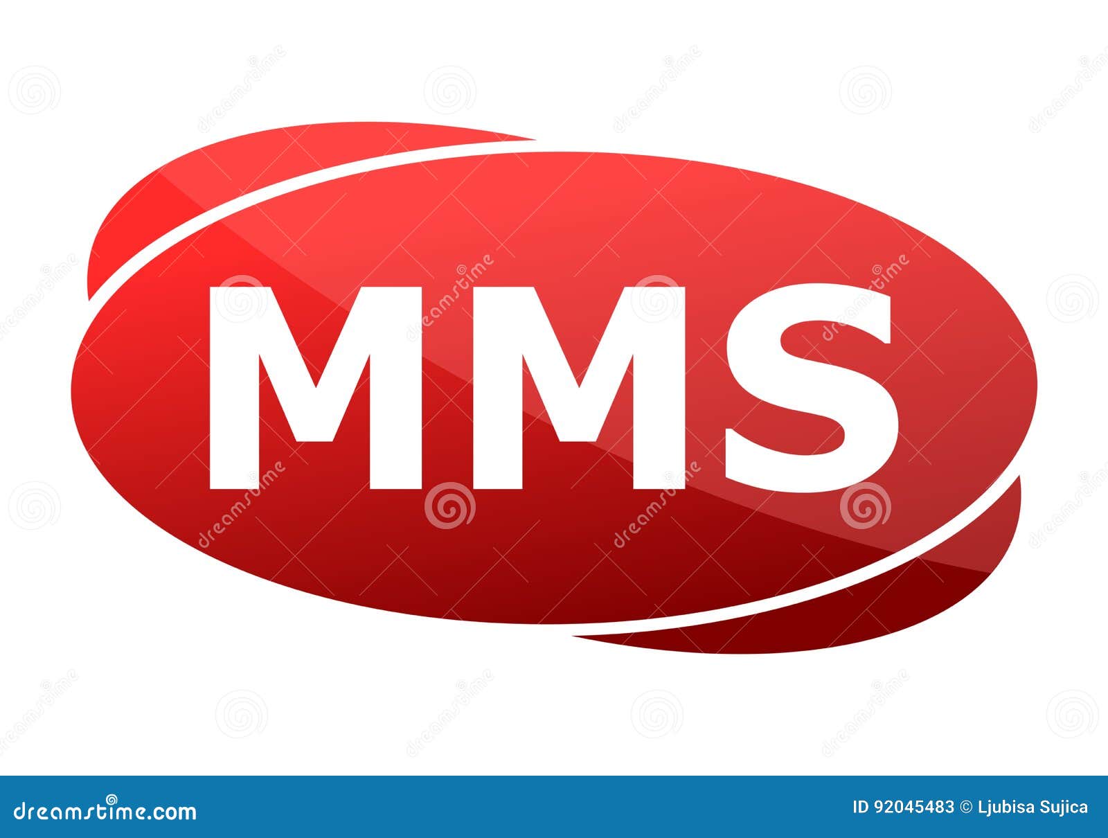 MMS red sign stock vector. Illustration of read, connection - 92045483