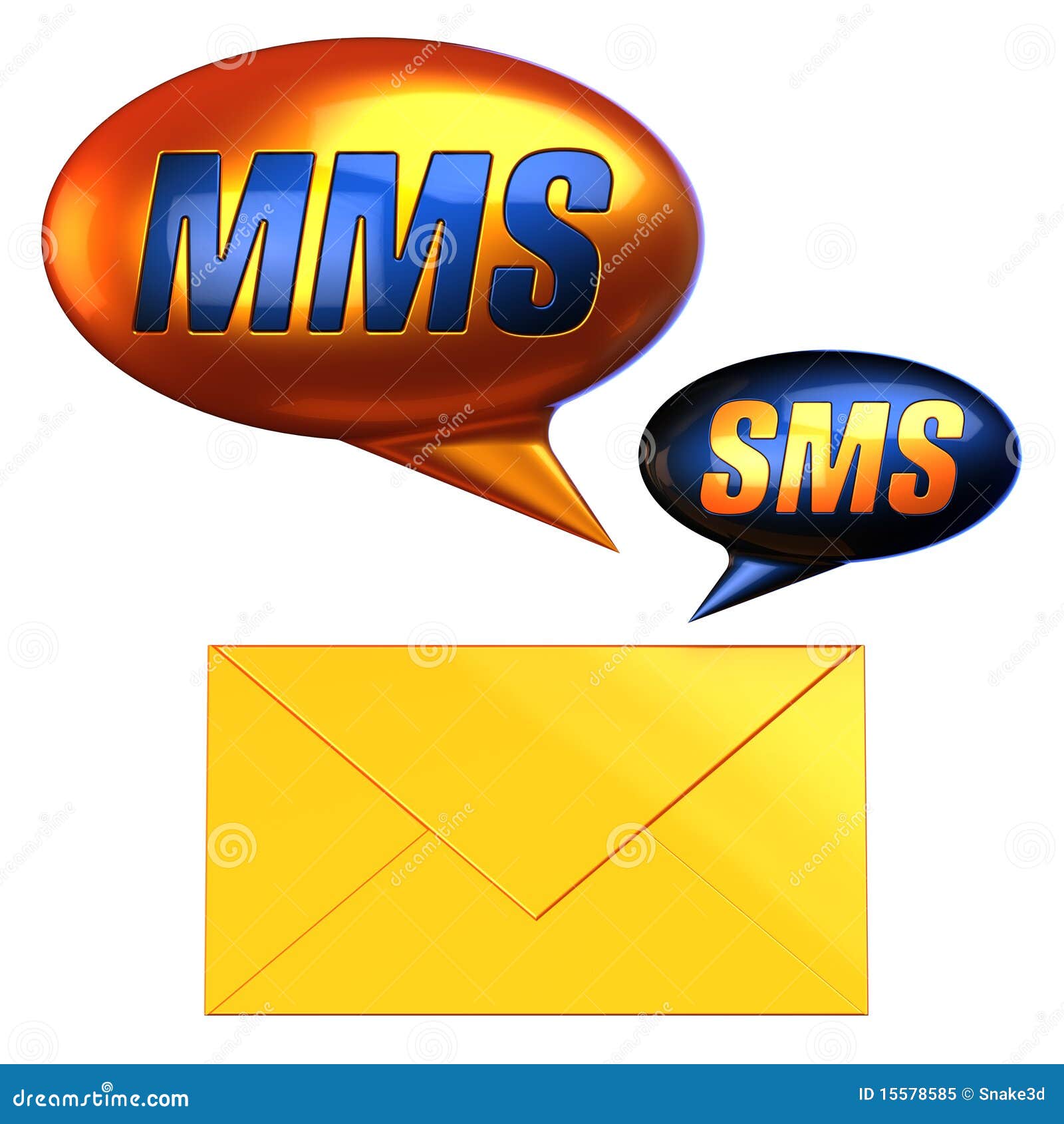 Mms Sms Mail Symbols (Hi-Res) Stock Illustration - Illustration of ...