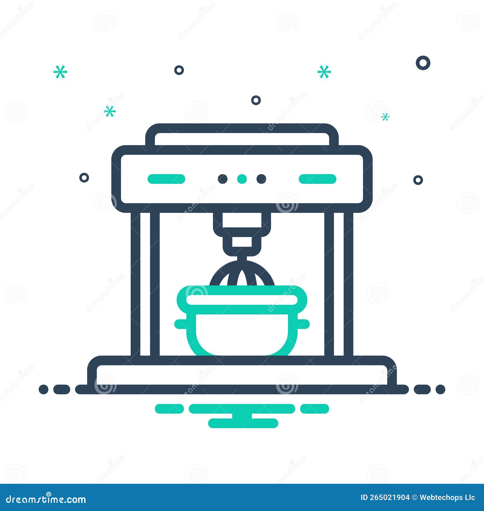 Mix Icon for Mixing, Blend and Ingredient Stock Vector - Illustration ...
