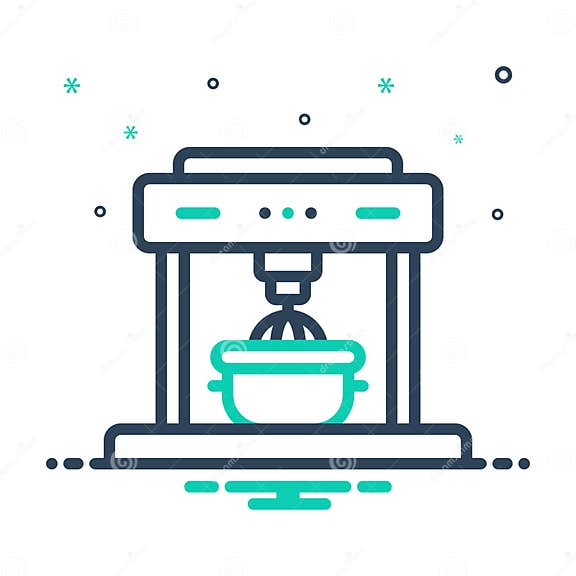 Mix Icon for Mixing, Blend and Ingredient Stock Vector - Illustration ...