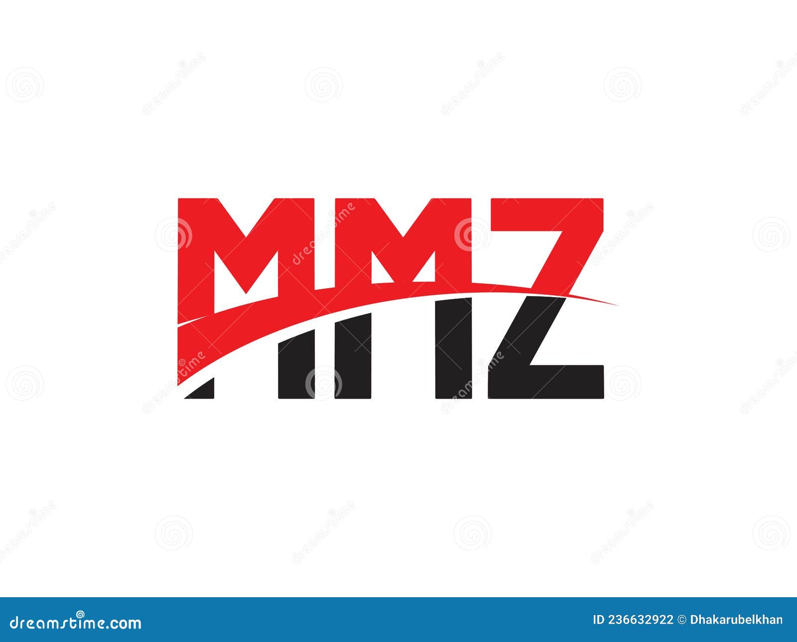 MMZ Letter Initial Logo Design Stock Vector - Illustration of logo ...