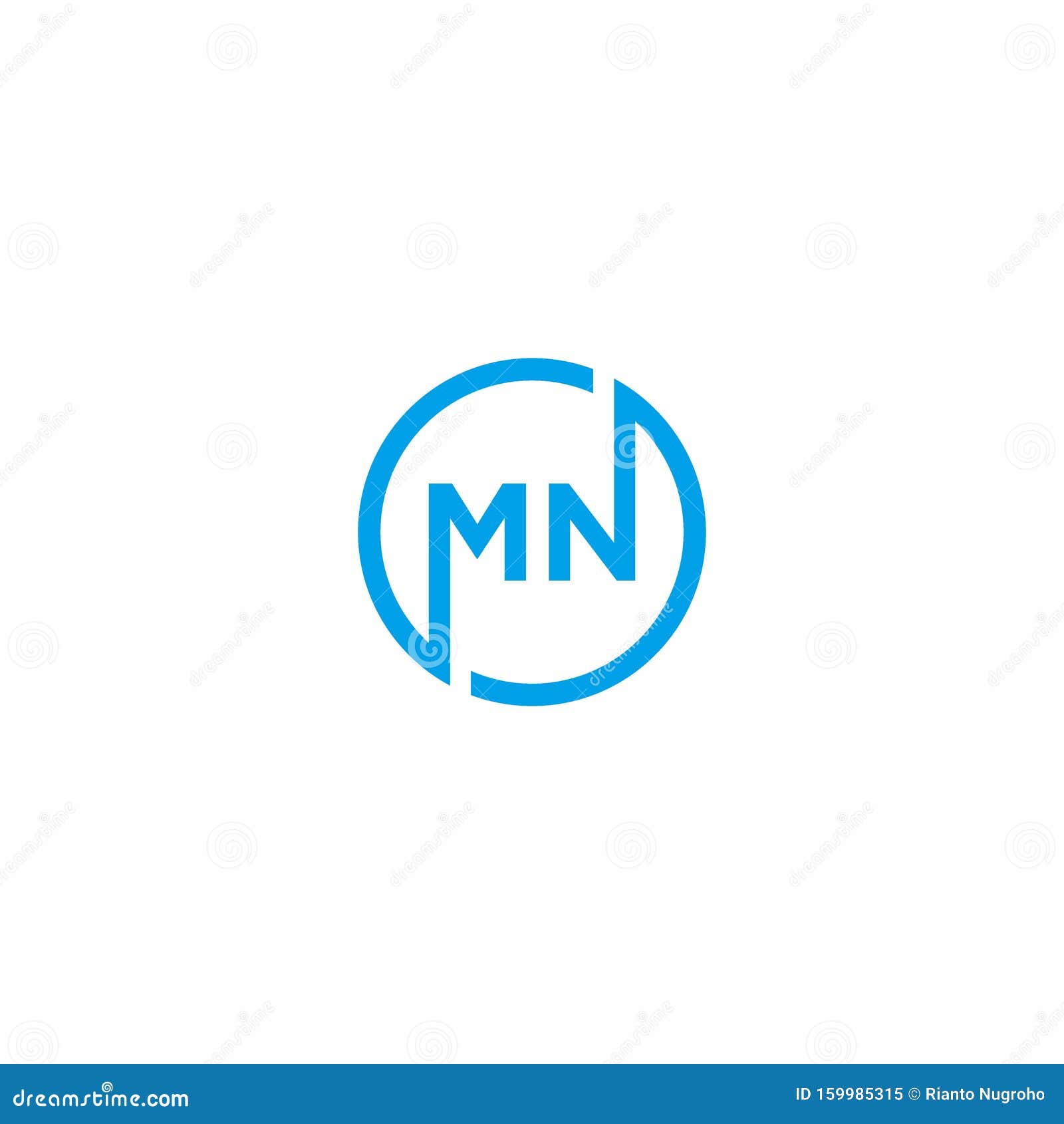 MN Logo Monogram Modern Design Template Stock Vector - Illustration of ...