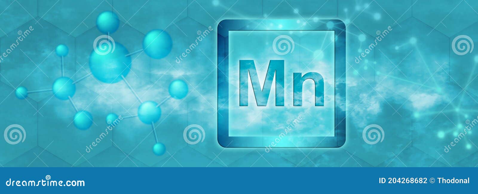 Mn Symbol. Manganese Chemical Element Stock Illustration - Illustration ...