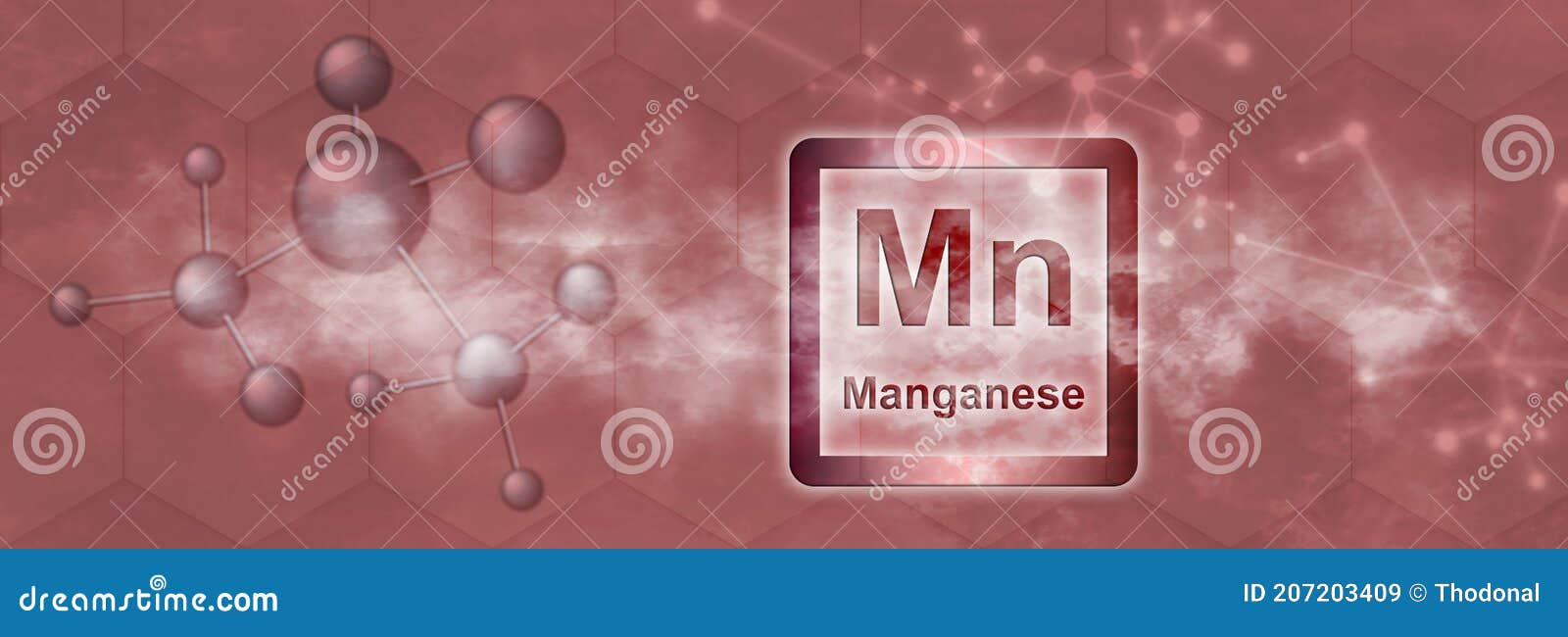 Mn Symbol. Manganese Chemical Element Stock Illustration - Illustration ...