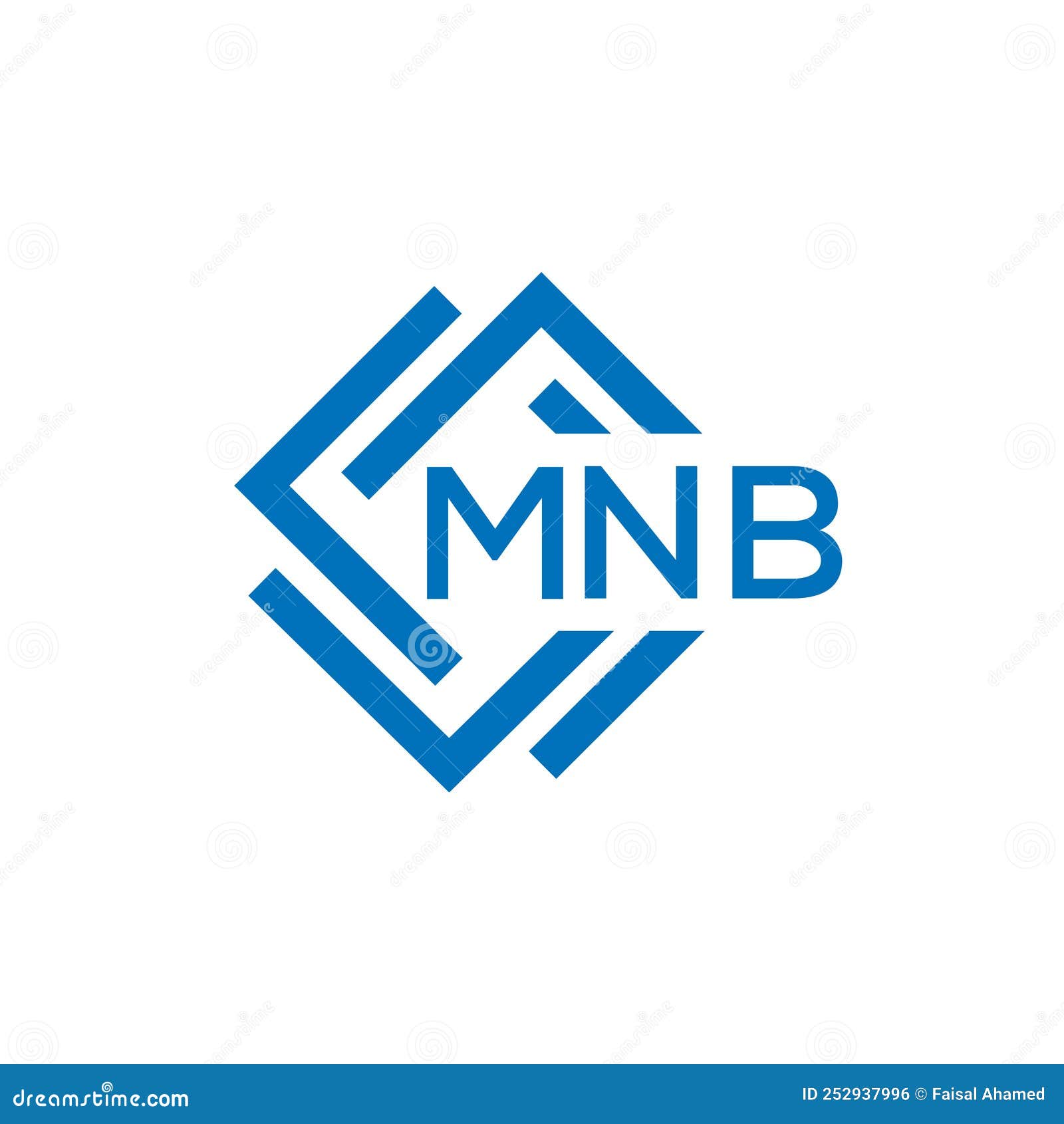 MNB Letter Logo Design on White Background. MNB Creative Circle Letter ...
