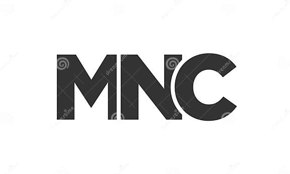 MNC Logo Design Template with Strong and Modern Bold Text. Initial ...
