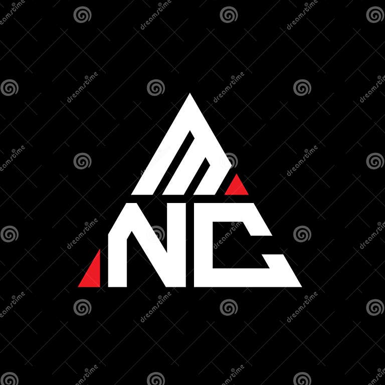 MNC Triangle Letter Logo Design with Triangle Shape. MNC Triangle Logo ...