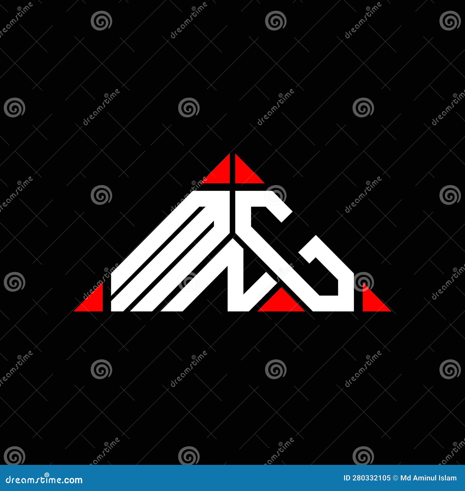 MNG Letter Logo Creative Design with Vector Graphic, MNG Stock Vector ...