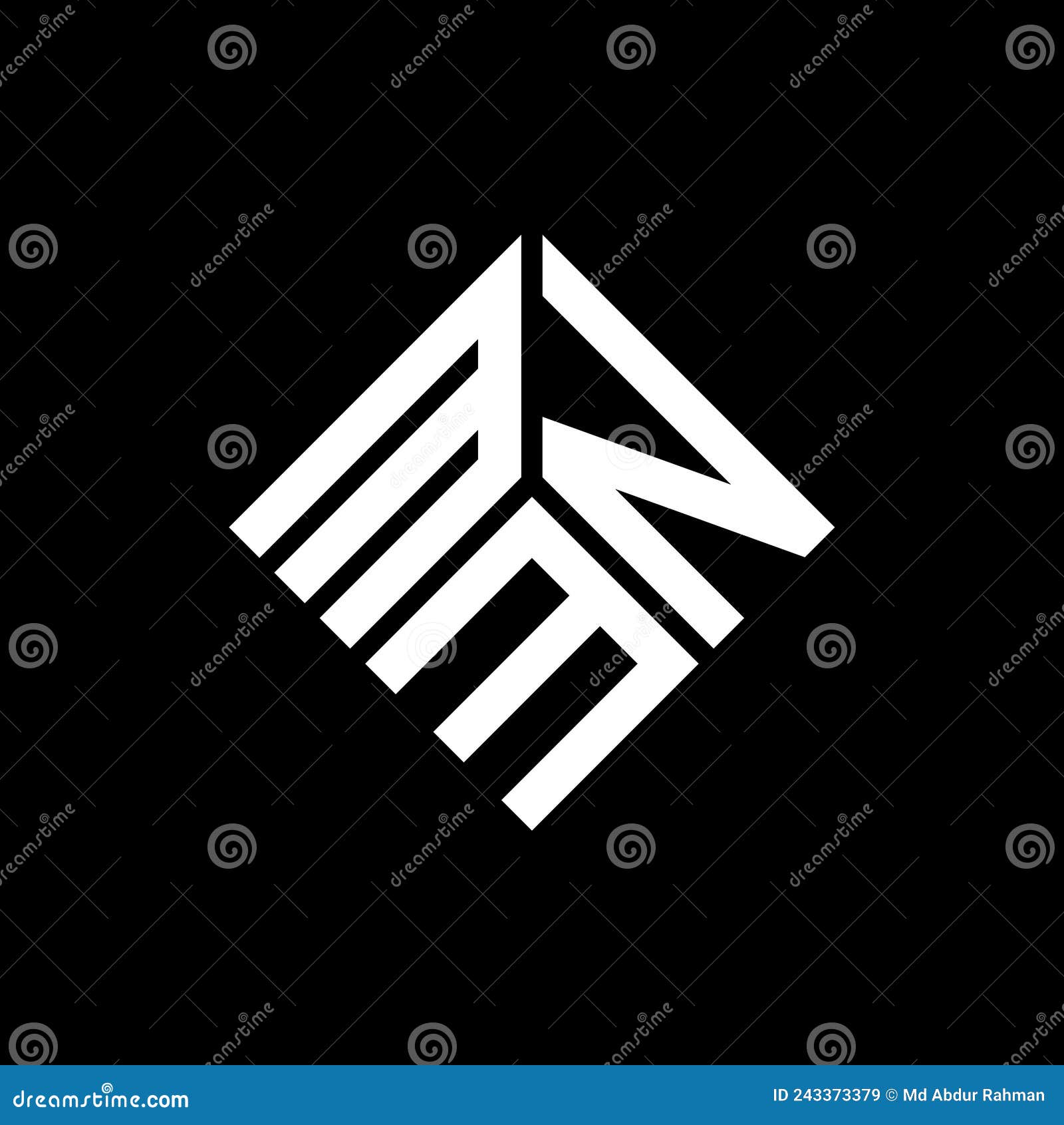 MNM Letter Logo Design on Black Background. MNM Creative Initials ...