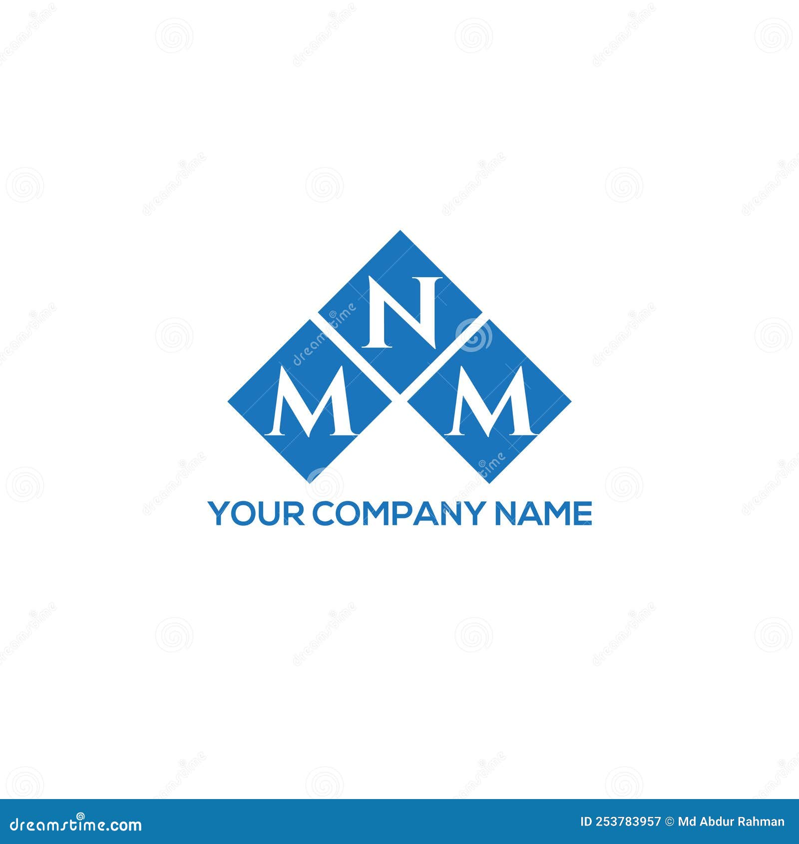MNM Letter Logo Design on WHITE Background. MNM Creative Initials ...