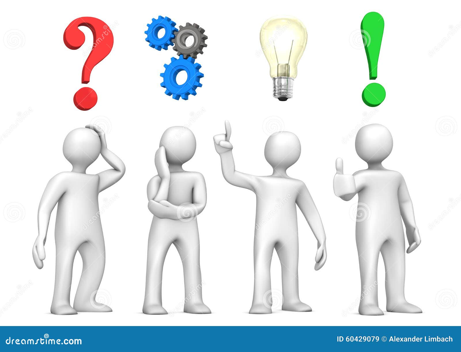 Männchen, Die Konzept Planieren Stock Abbildung - Bild: 60429079