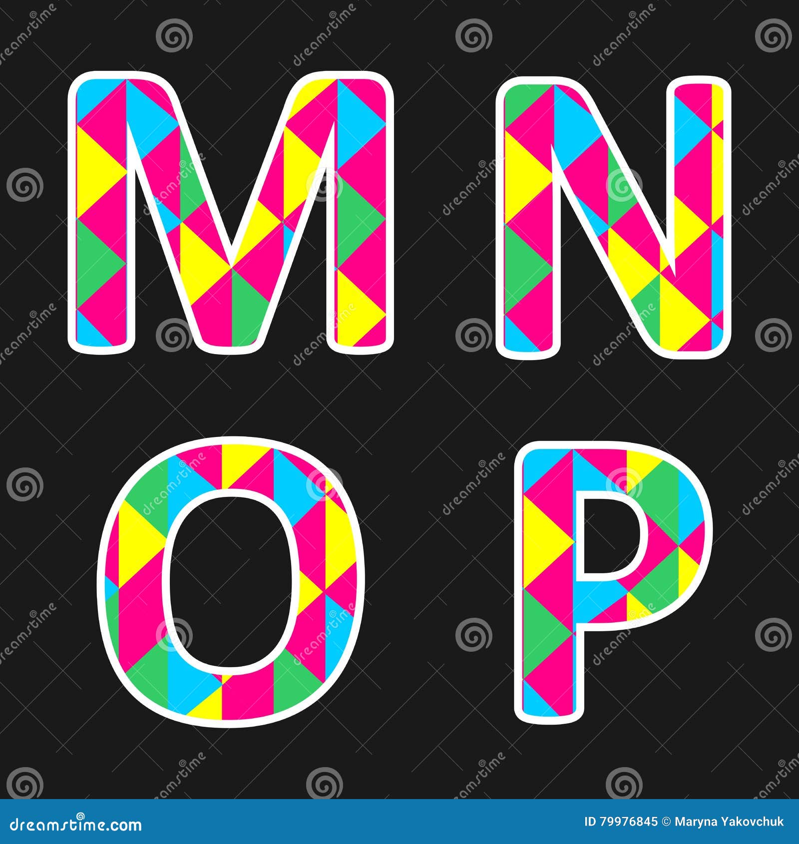 The MNOP letters stock vector. Illustration of alphabet - 79976845
