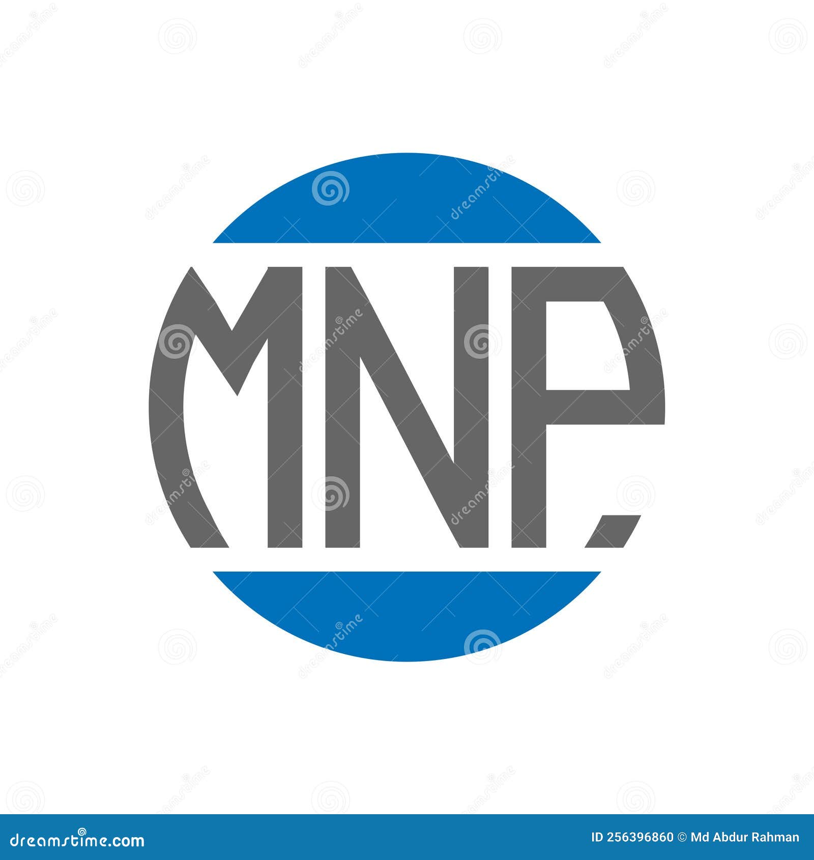 MNP Letter Logo Design On White Background. MNP Creative Initials ...