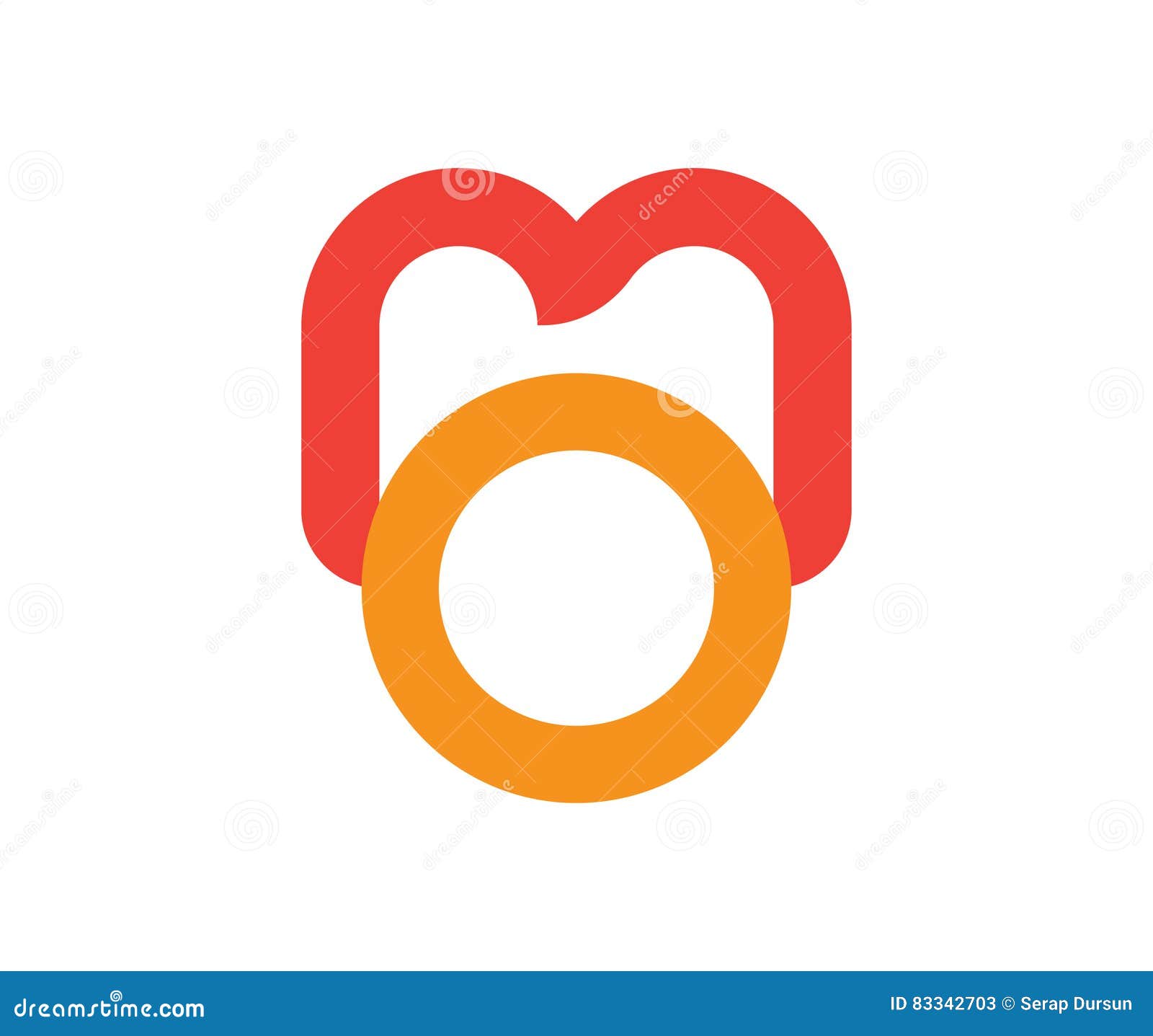 MO Logo Concept stock vector. Illustration of colorful - 83342703