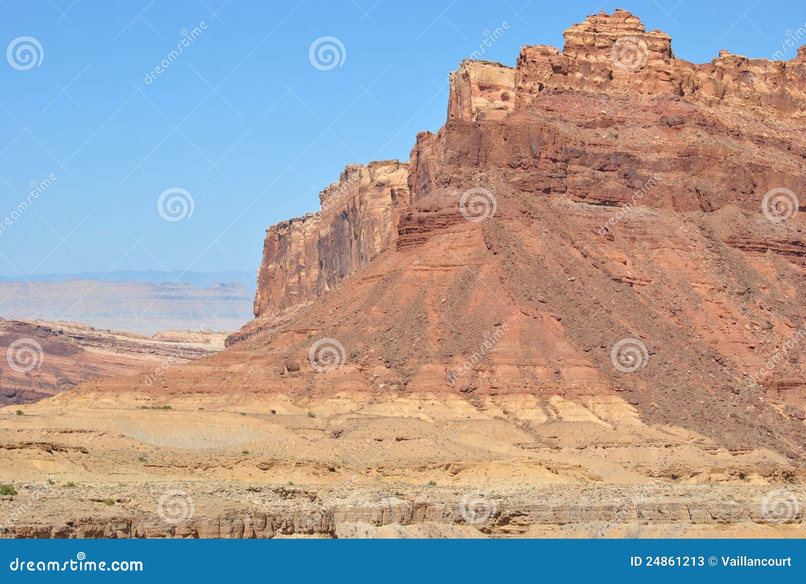 Moab Desert stock image. Image of vast, sandy, sparse - 24861213